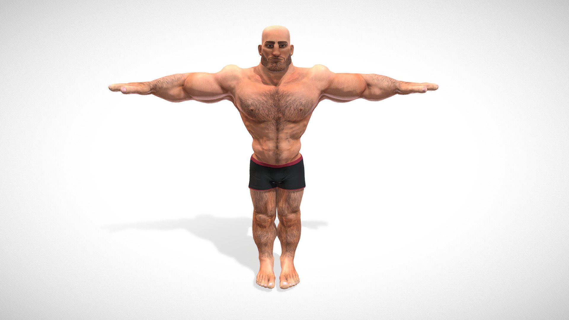 Muscle Man ( Rigged ) - Buy Royalty Free 3D model by Lucid Dreams ...