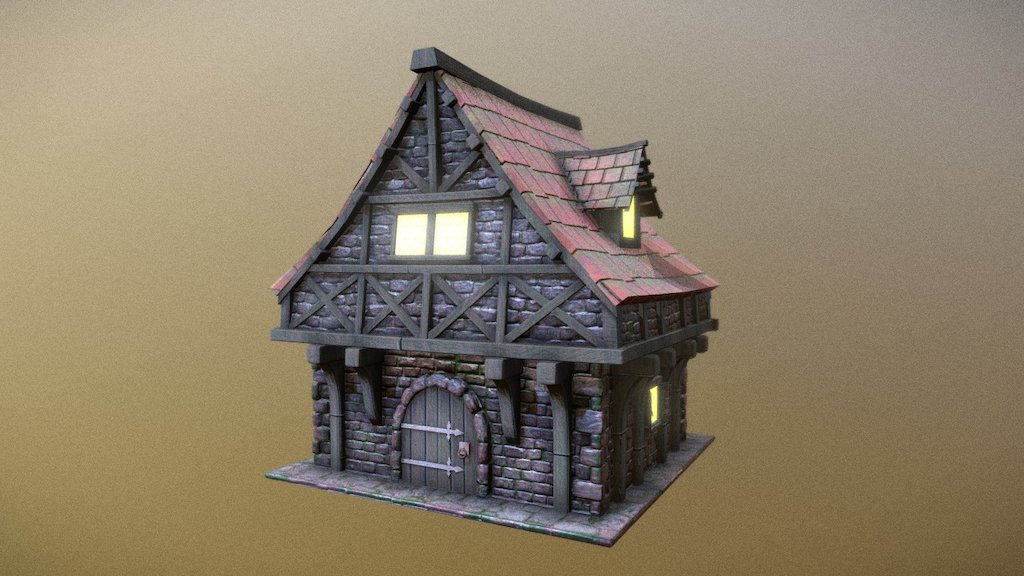 Medival House - 3D model by Angel (@angiel67) [ca55f38] - Sketchfab