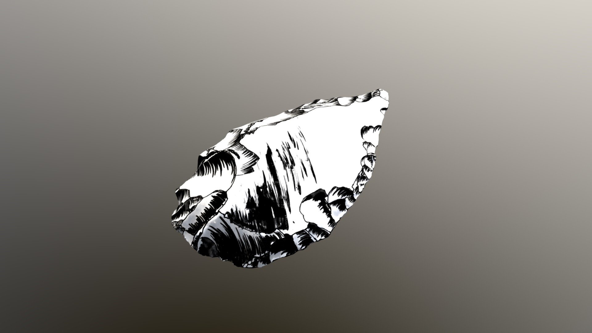Modern Flint Arrowhead - Download Free 3D model by Hugh (@hughgatt ...