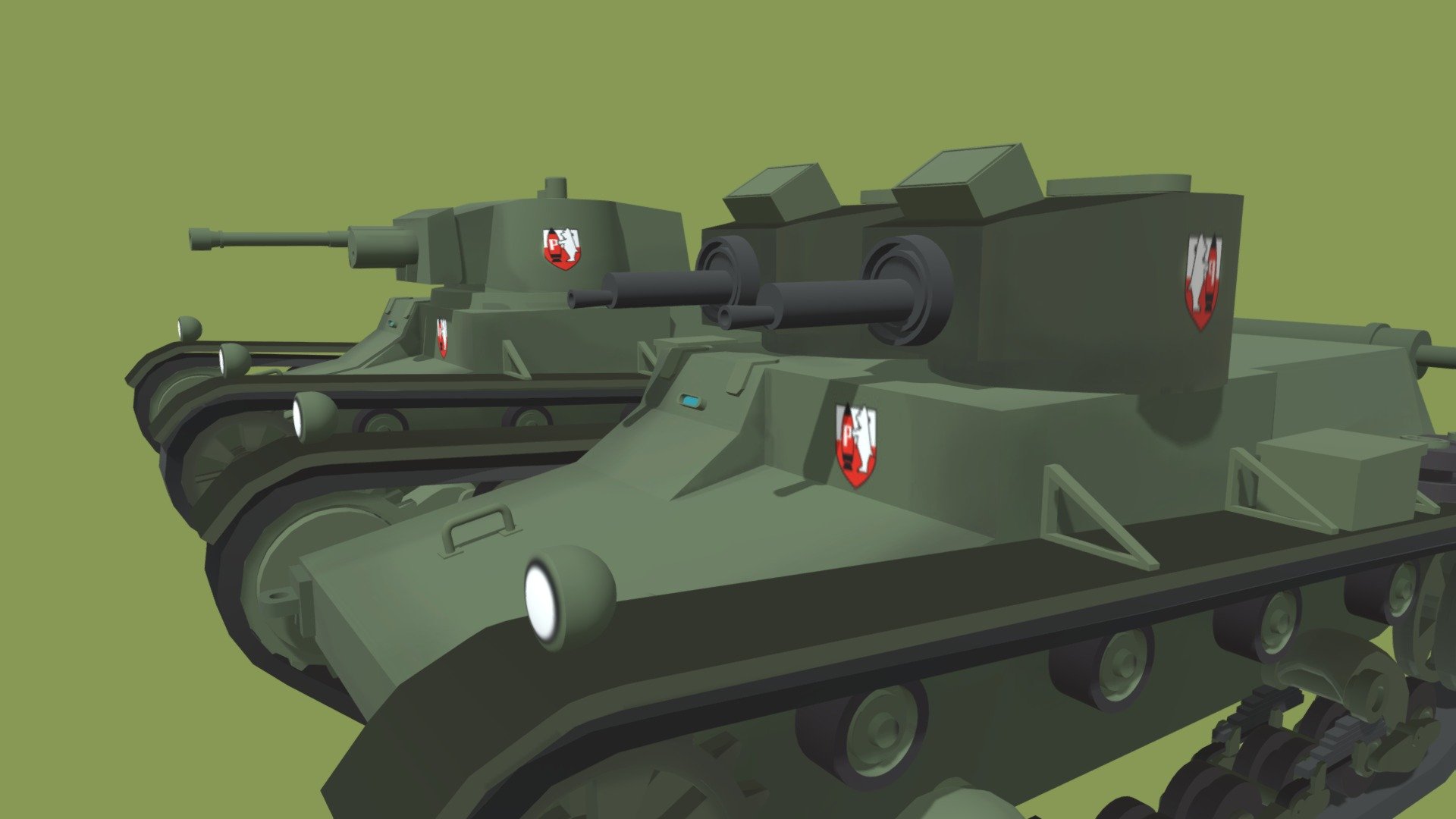 7TP BONPLE GIRLS UND PANZER - Download Free 3D model by Sankocho ...