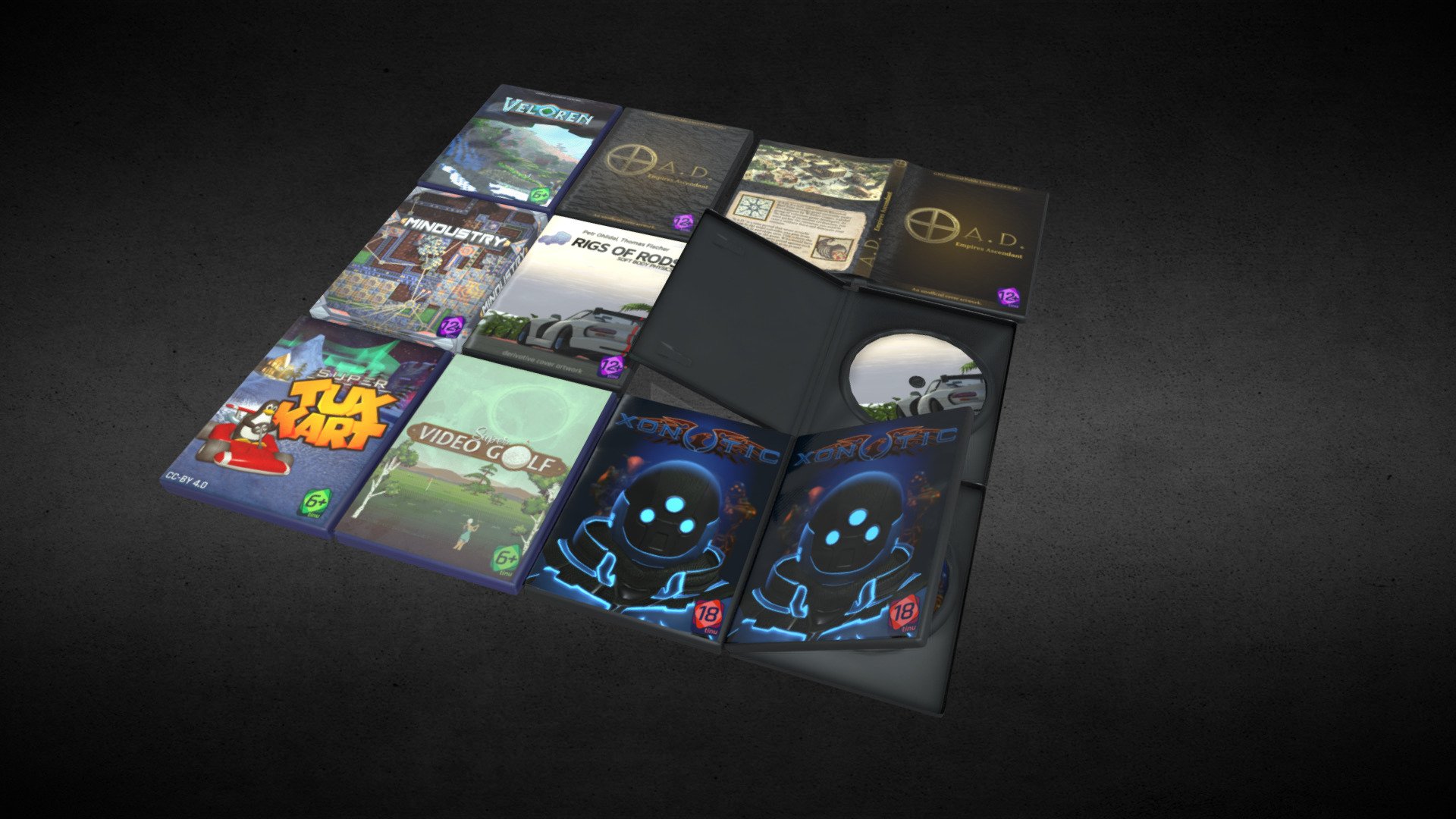 FOSS game cases - decorative kit real-life scale - Download Free 3D ...
