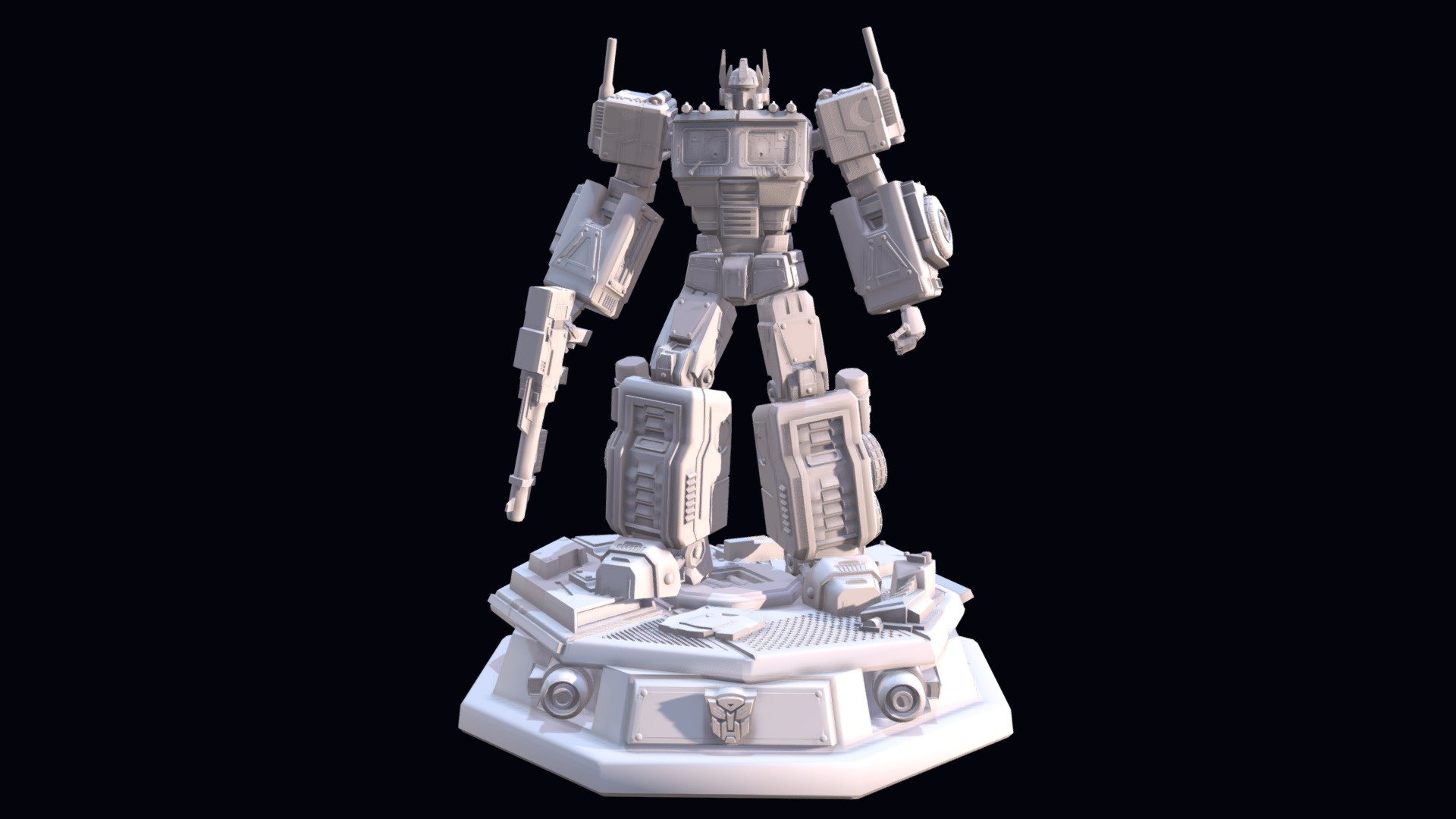 Optimus Prime 3D Sculpture-Transformers FanArt - Download Free 3D model ...