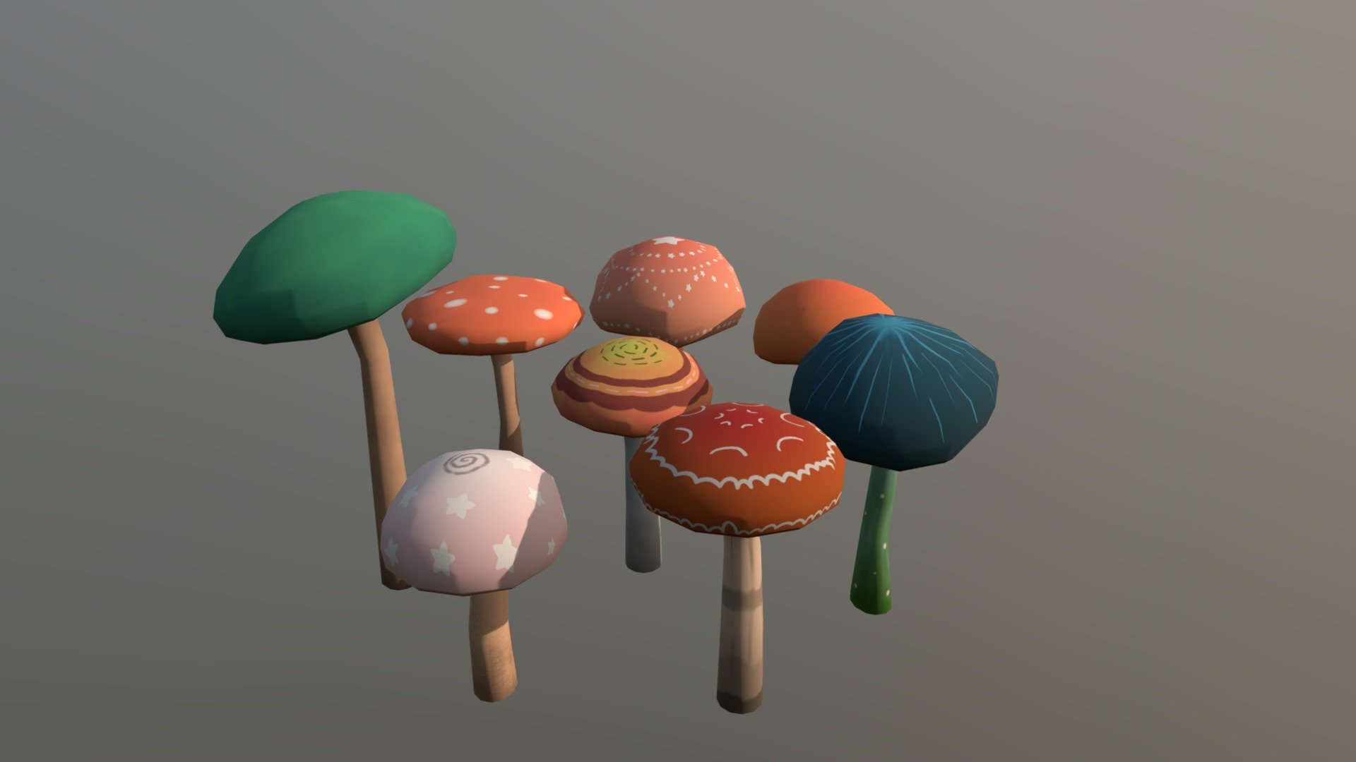Mushroom 1 Variations - Download Free 3D model by Daniel.Marquez2 ...