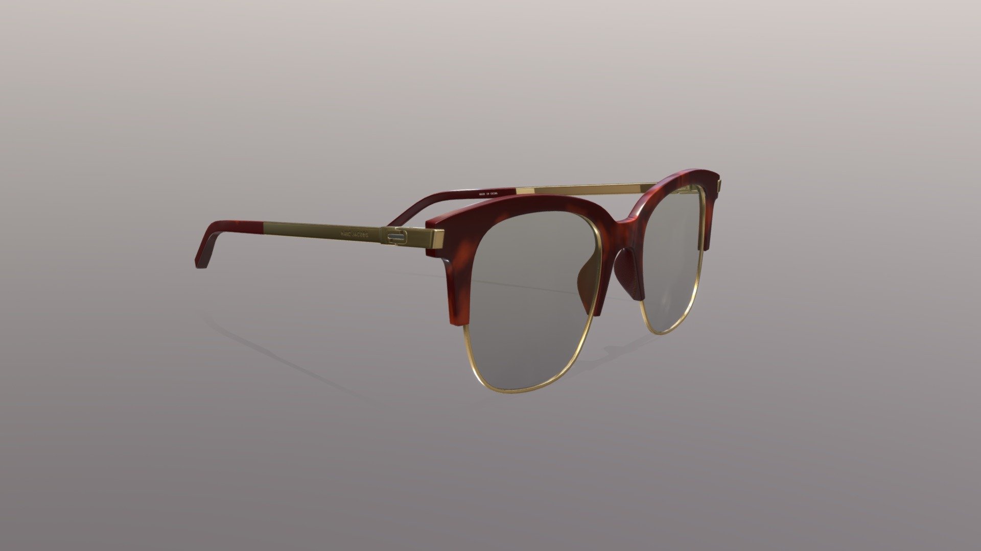Semi-Rimless Eyeglass Frames - 3D model by isra_ns [ca621a4] - Sketchfab
