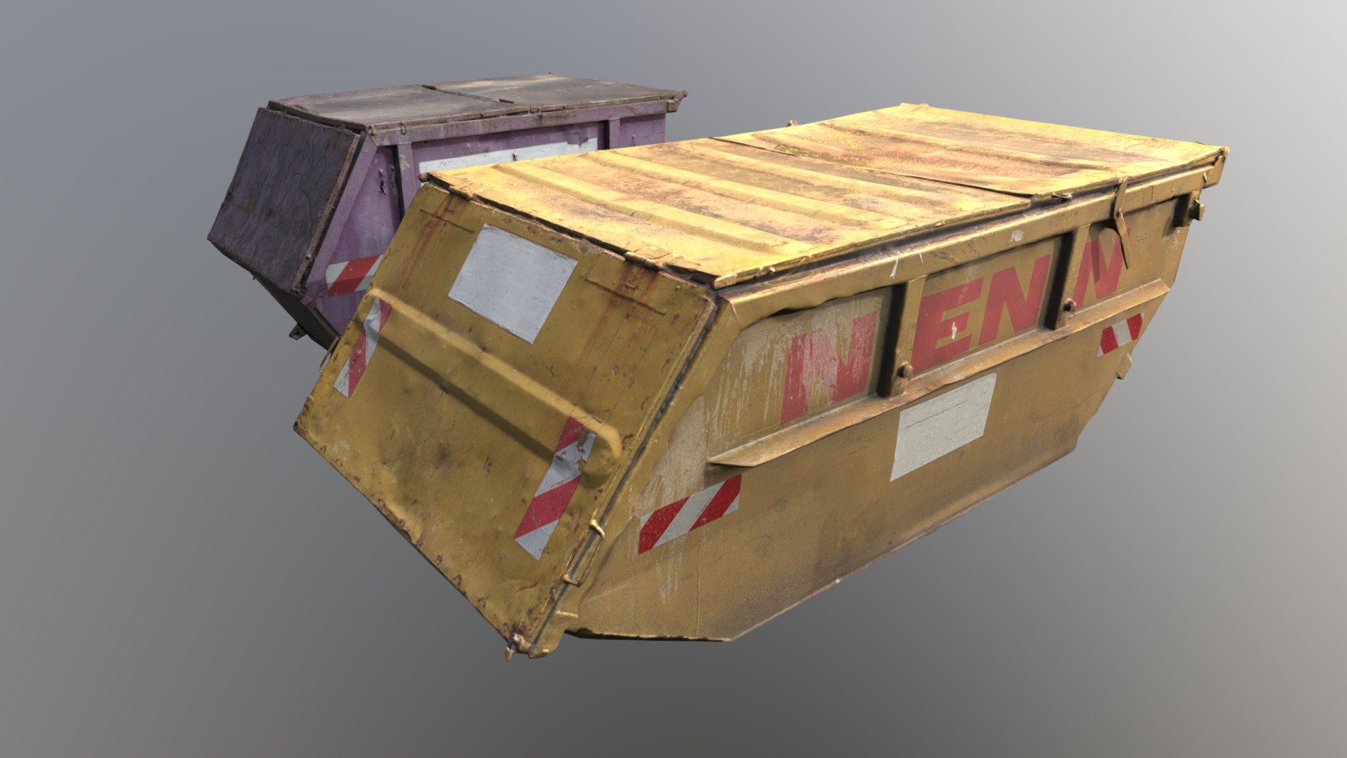 [PACK] Trash Container Dumpster 📷 🇩🇪 / LP PBR - Buy Royalty Free 3D model by Notoir.xyz / Act ...