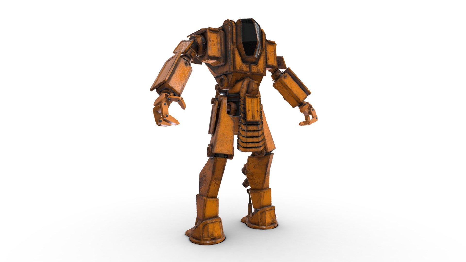 Combat Mech (Large) (Yellow) - Buy Royalty Free 3D model by ...