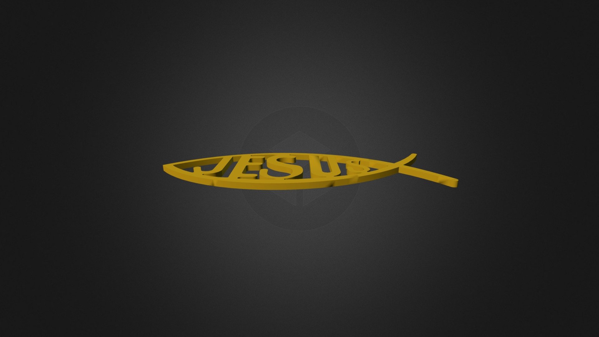 Jesus Fish - 3D model by jeffrix123077 [ca65af7] - Sketchfab