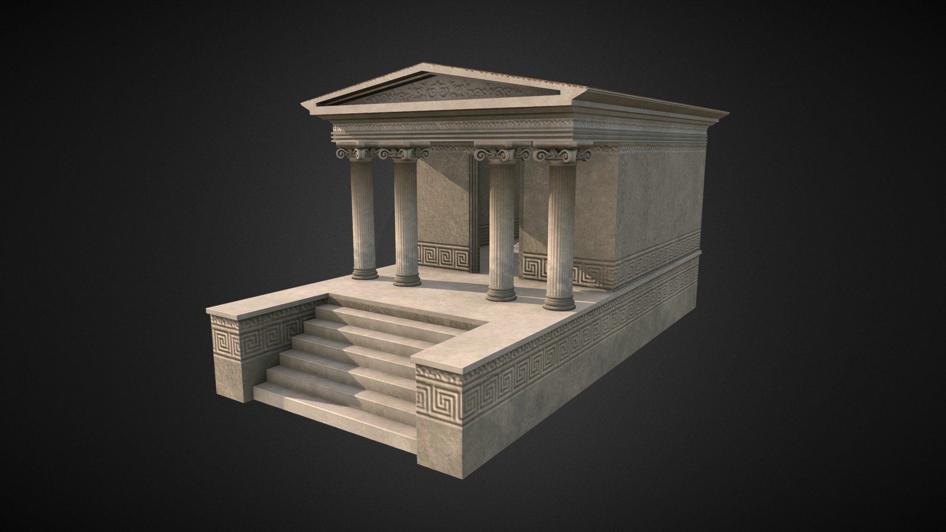 Roman temple - Download Free 3D model by Heliona [ca68518] - Sketchfab
