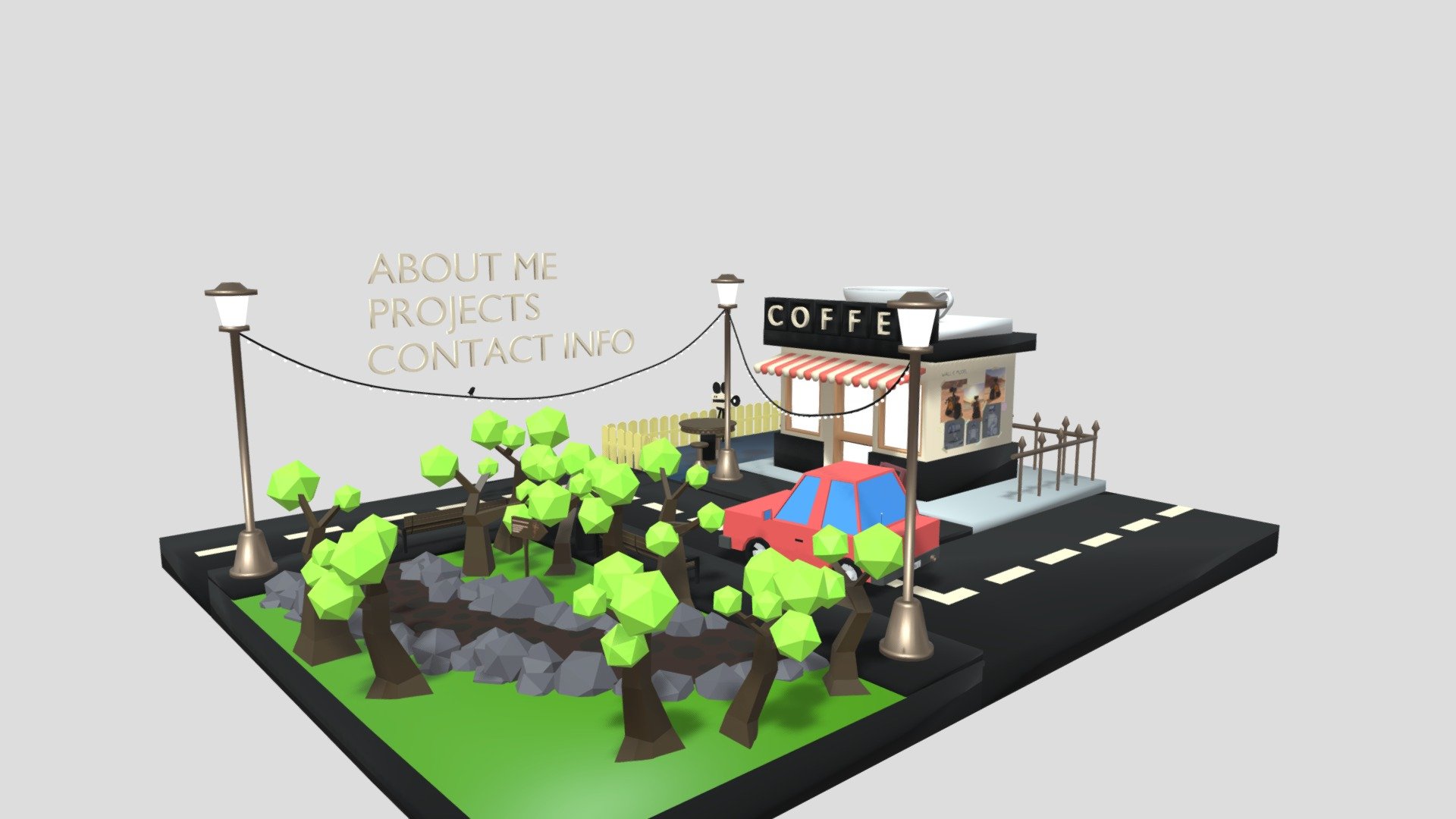 Coffee Shop Website_ANIMATIED - Download Free 3D model by Alicjahf ...