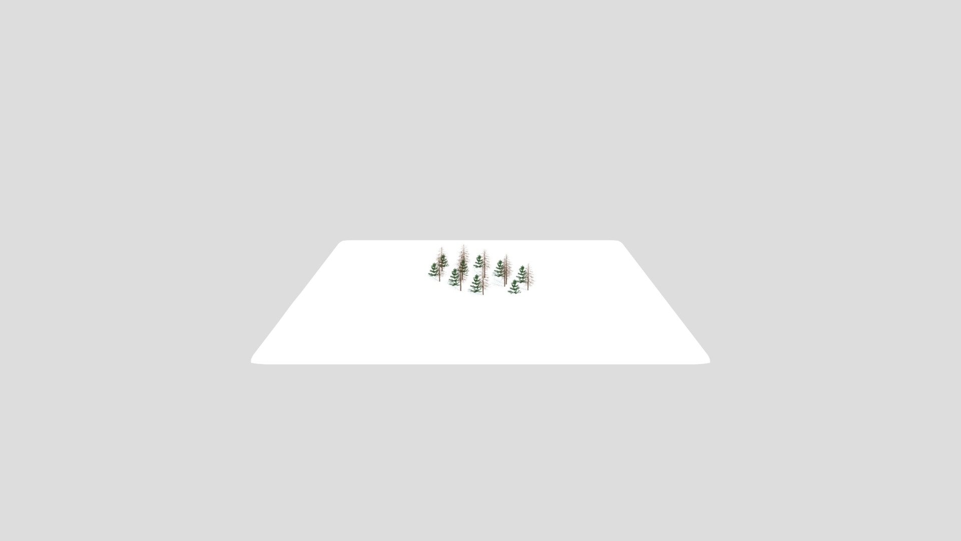 Snow Forest With Trees - 3D model by gamemakerpro789 [ca690a9] - Sketchfab
