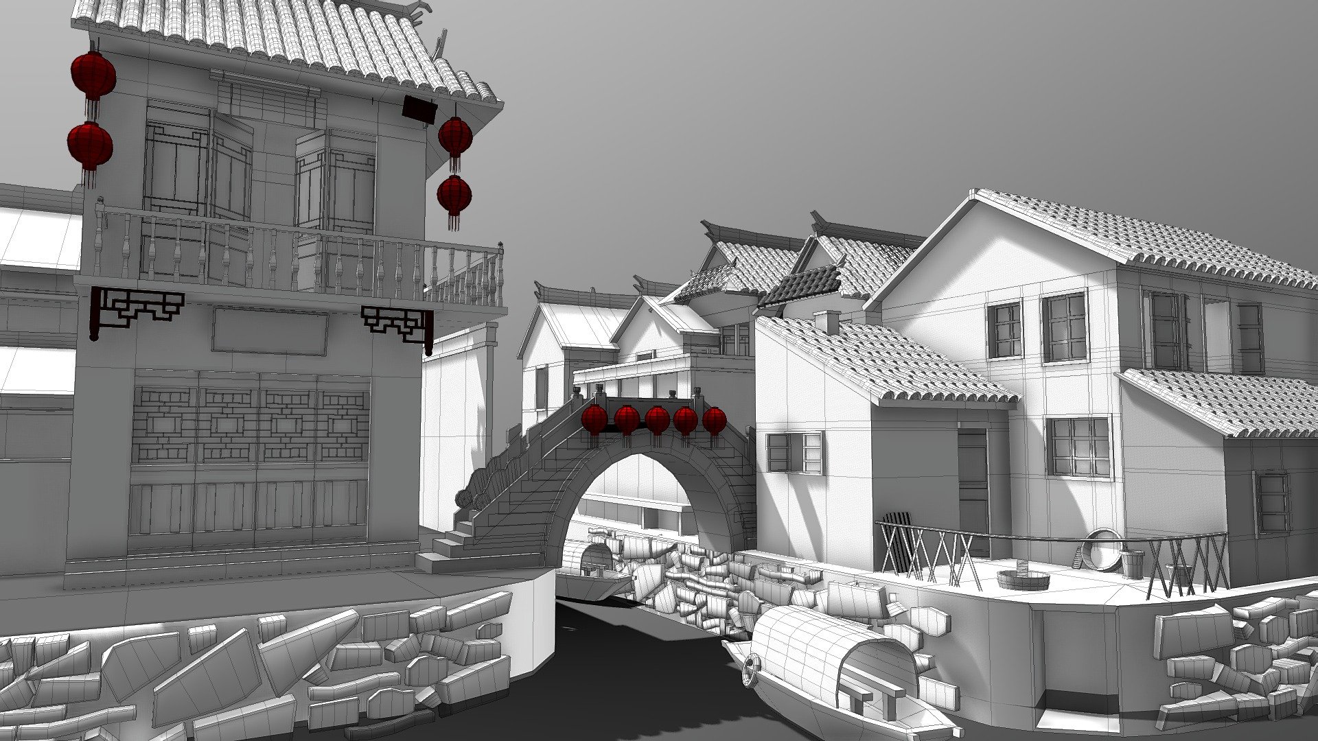 Asiantown - 3D model by Lid7 [ca6a783] - Sketchfab