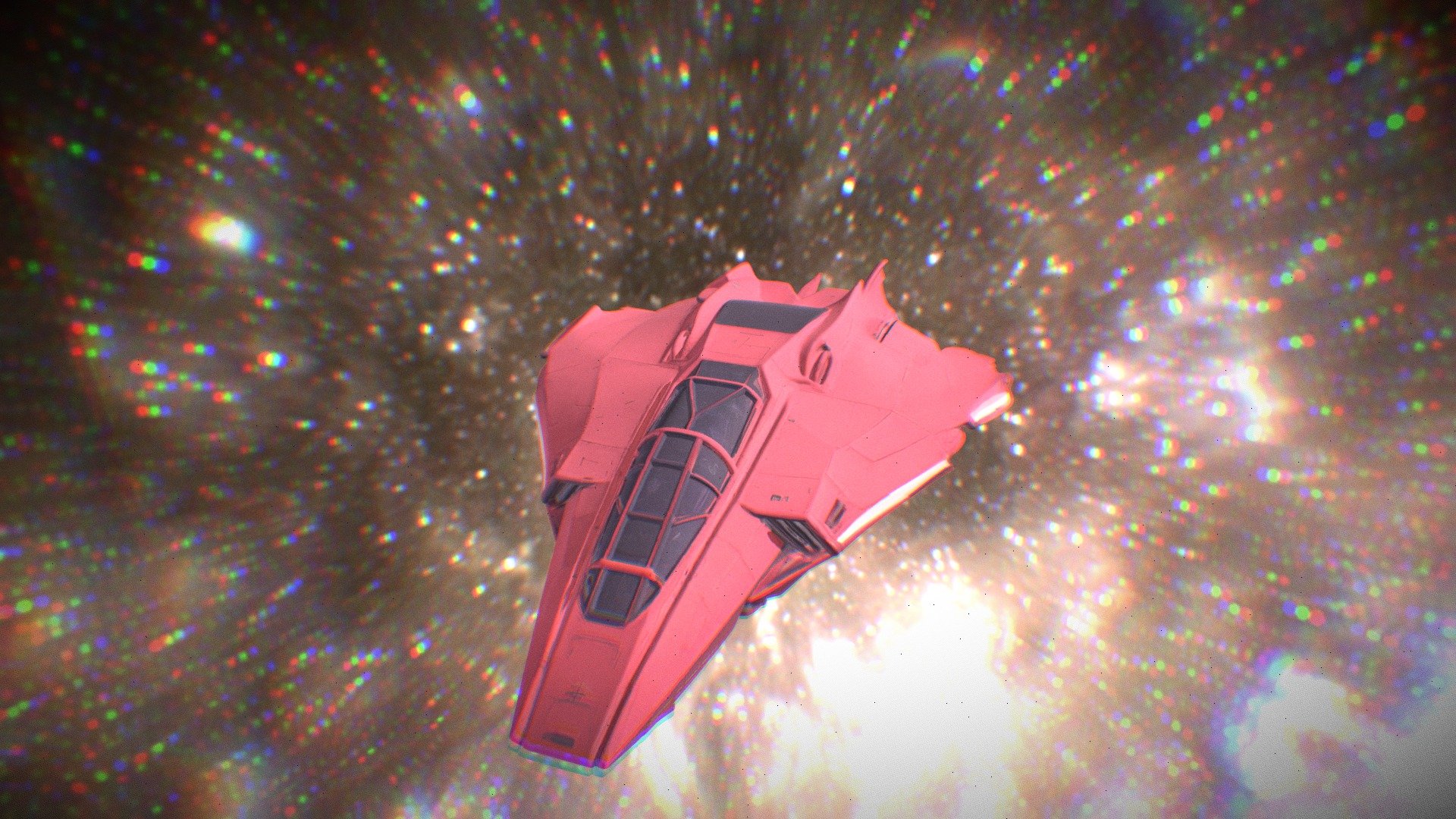 Red Starship – Stylized Sci-Fi Spacecraft - 3D model by ARTEL_3D ...