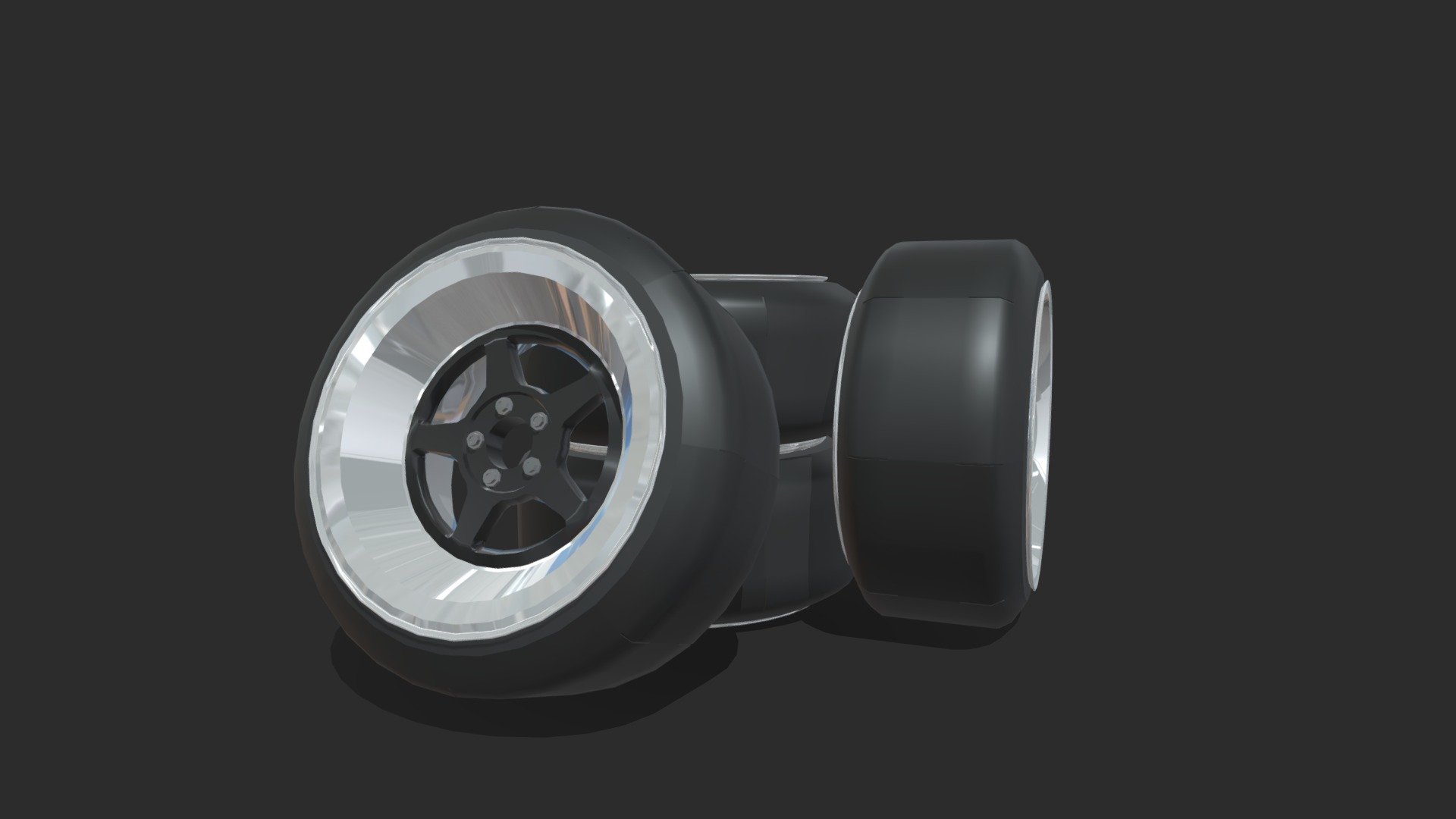 Wheels with slick tires Draft - Download Free 3D model by MD ...