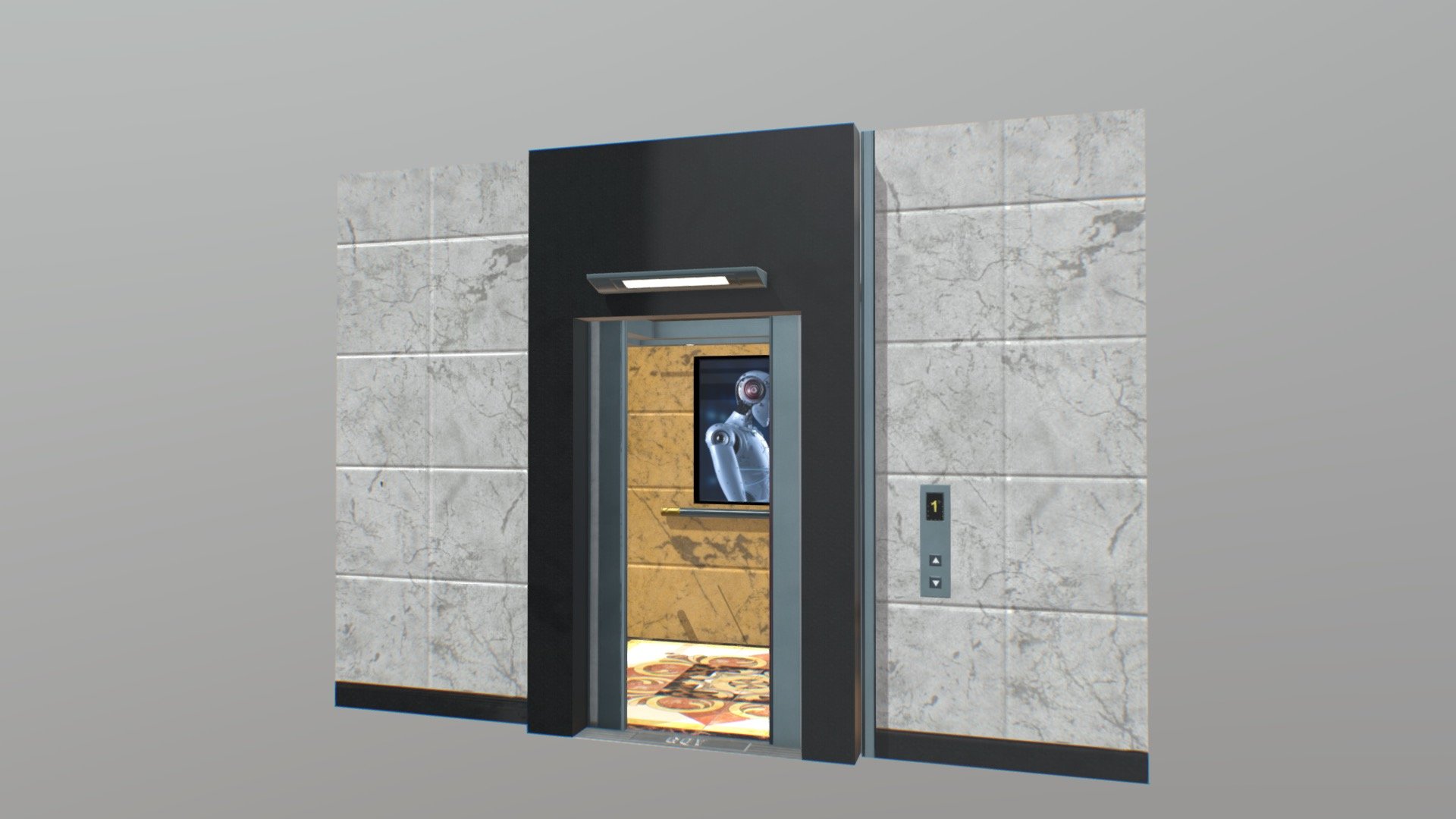 elevator - Buy Royalty Free 3D model by ghosthunter [ca6eee0] - Sketchfab Store