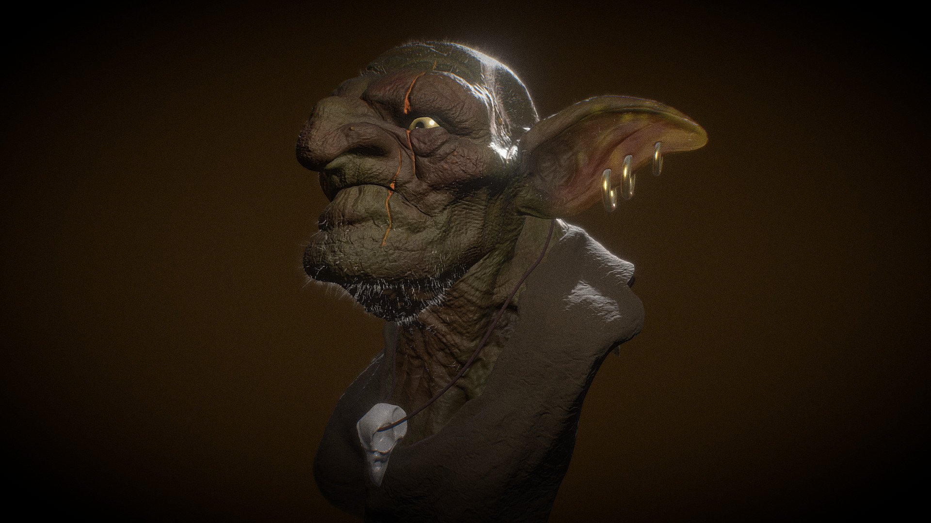 Goblin head - 3D model by d1v1d1 [ca6f392] - Sketchfab
