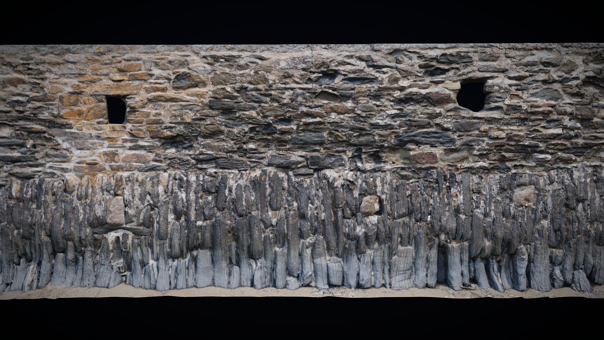 Durgan beach stone wall - Download Free 3D model by tomarranskinner ...
