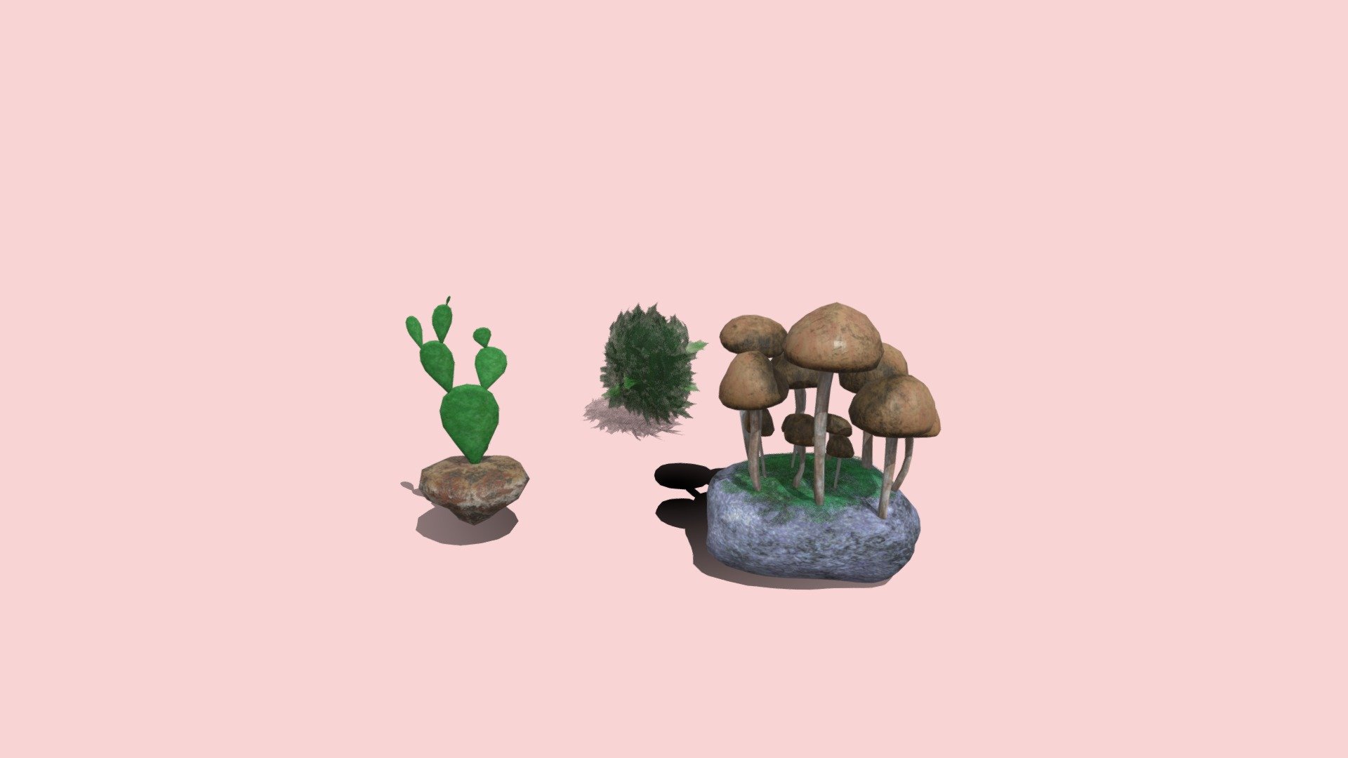 Set of 3 Foliage Props - 3D model by Edgar Arrieta (@edgararrieta ...
