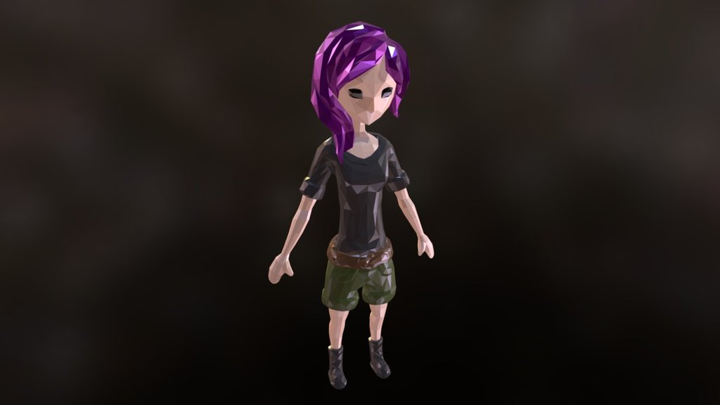 Eva - Low Poly Character - 3D model by astarael (@astarael.games ...
