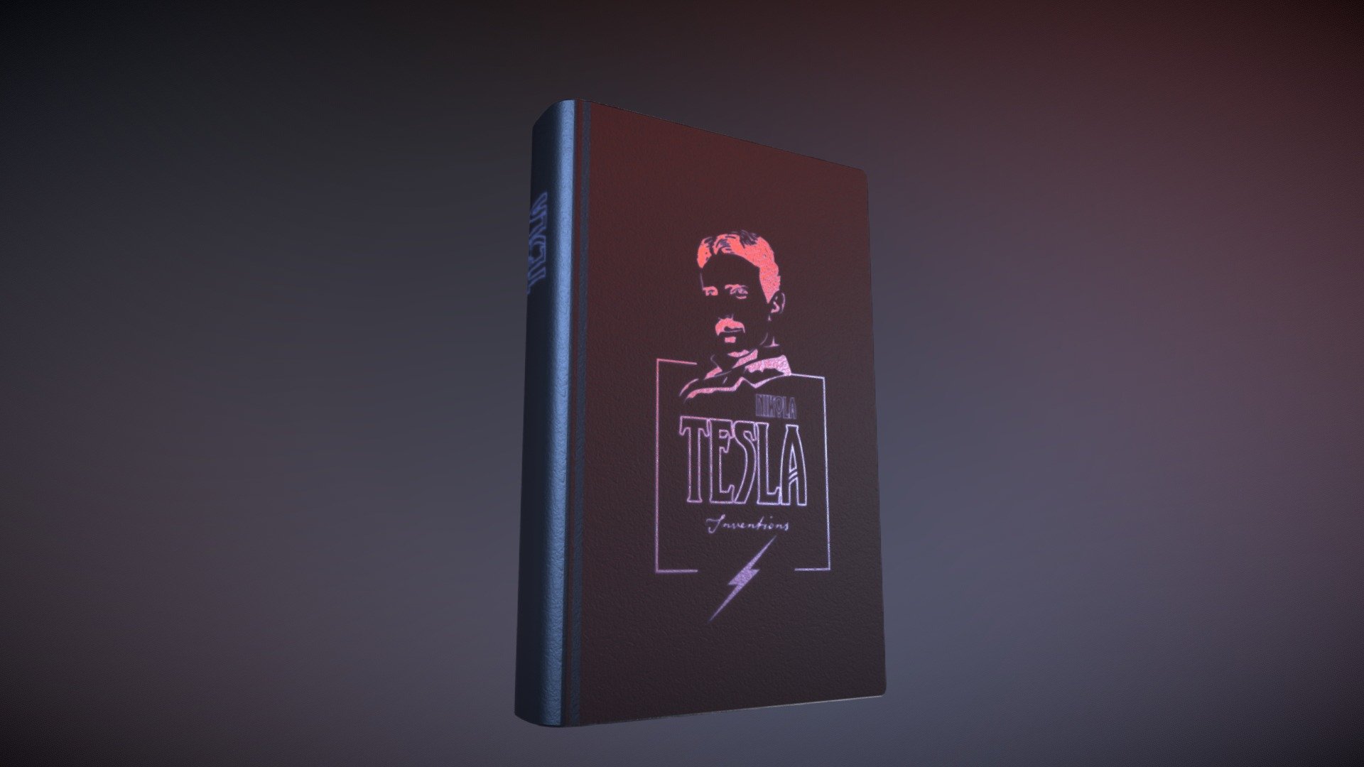 Book Cover NIKOLA TESLA - 3D model by JAQY (@JaQline) [ca79b4d] - Sketchfab