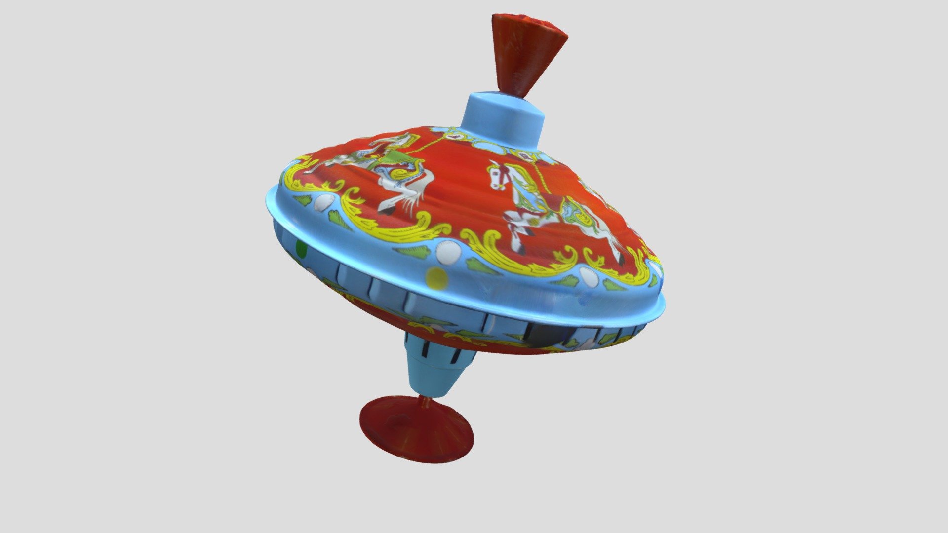 Metal Humming Top - 3D model by Aberdeen City Libraries ...