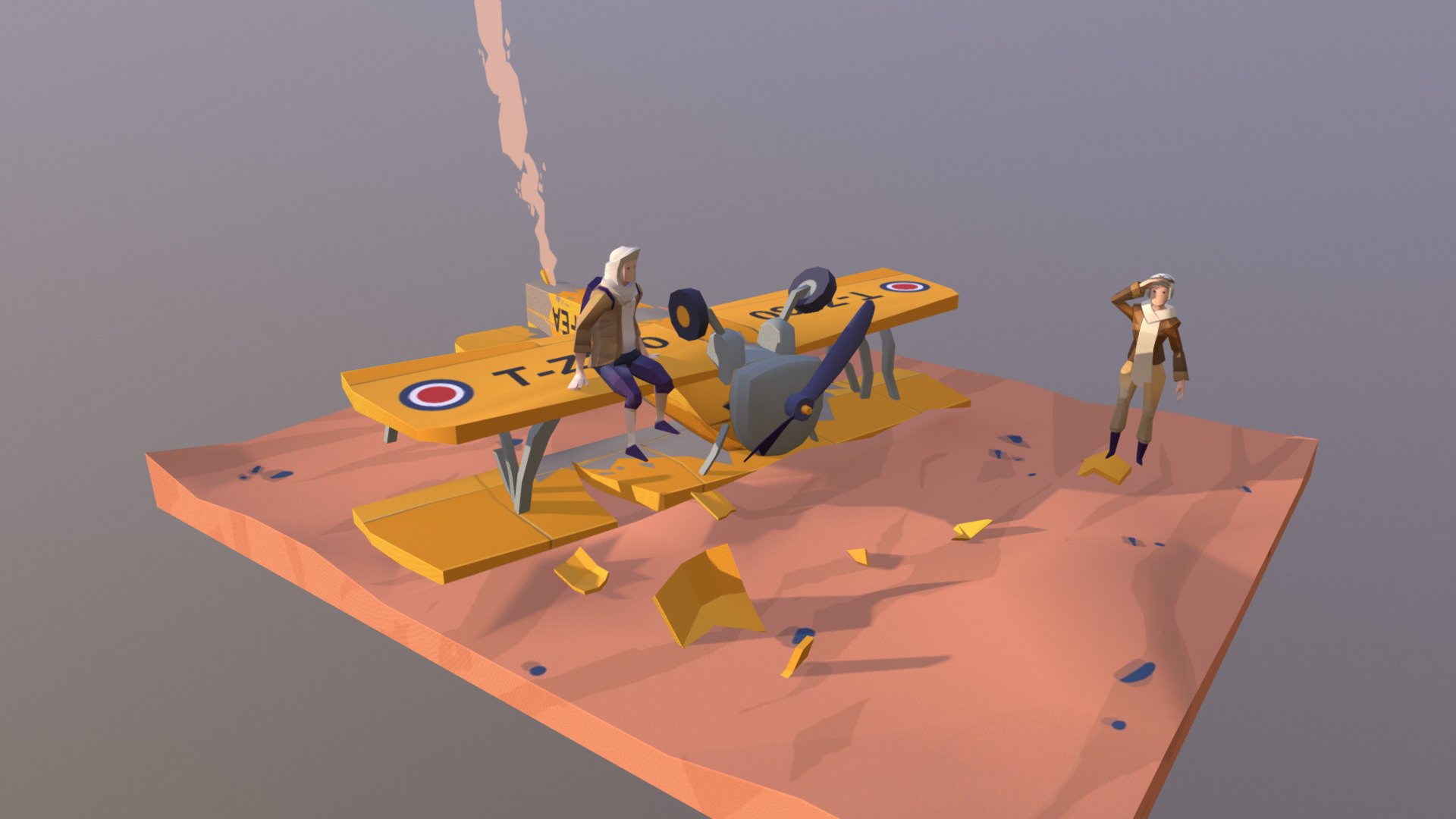 Wrecked - 3D model by CreativeBoxStudio [ca7ce47] - Sketchfab