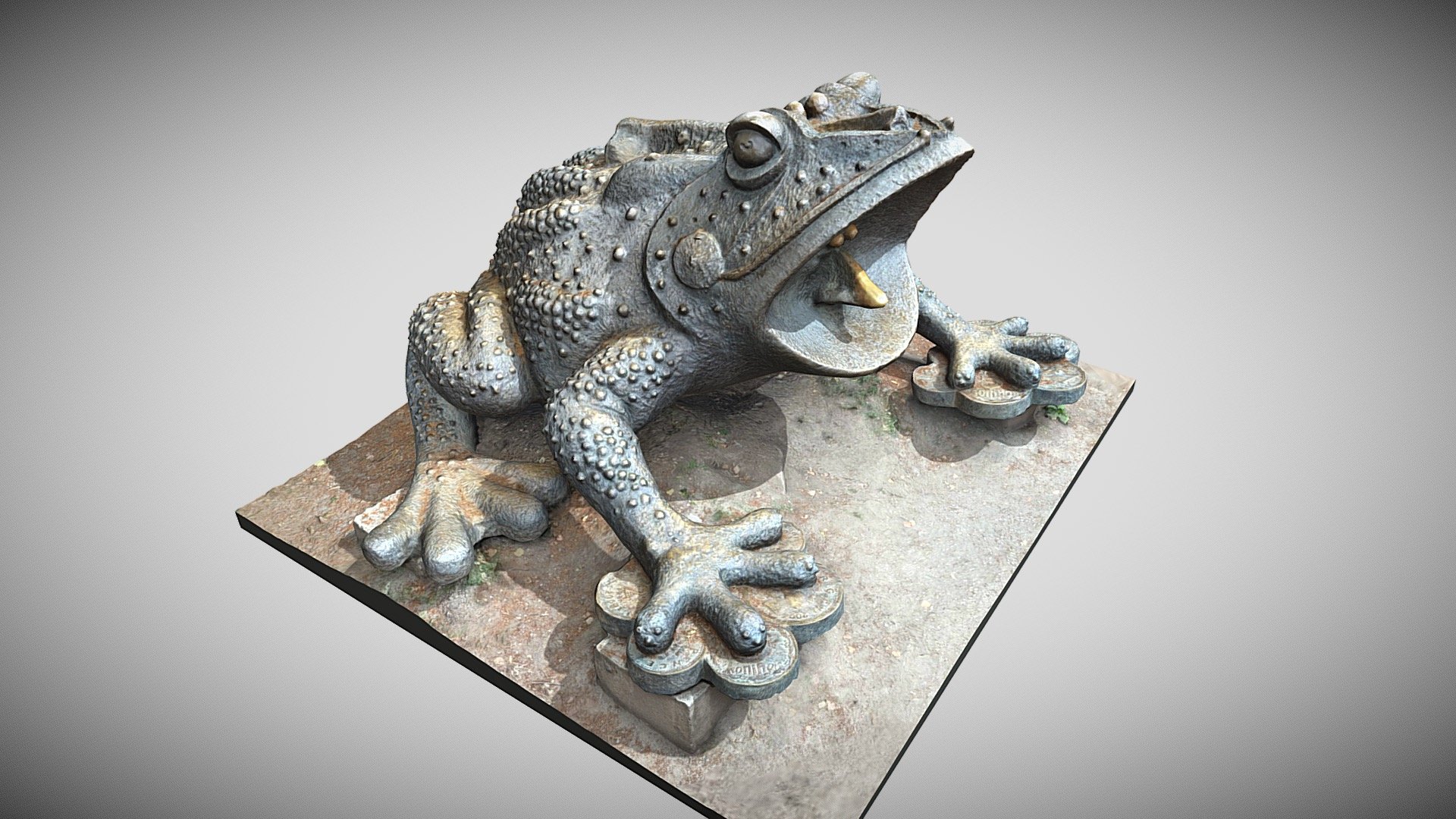 The sculpture “The Money Toad” - 3D model by TOP PROJECT (@topproject ...