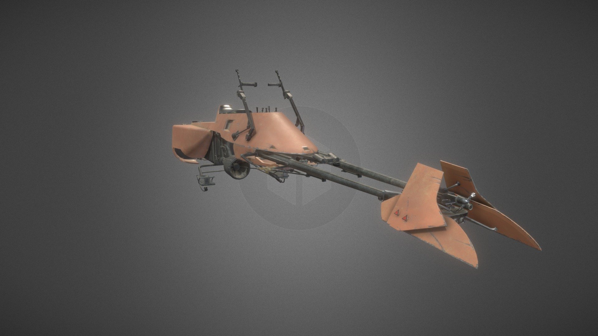 Star Wars Speeder Bike - 3D model by Quebic [ca7e630] - Sketchfab