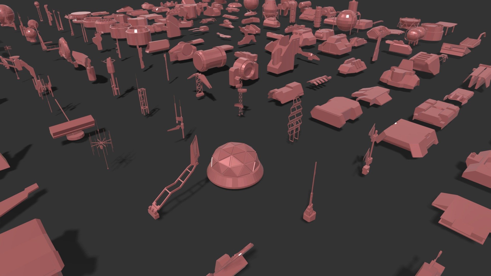 271 Greebles Low poly model - Download Free 3D model by ezugi [ca81052 ...