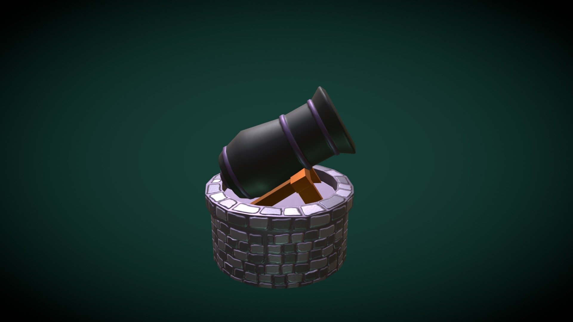 Animated Cannon - 3D model by melaniecee (@melaniecech) [ca83039 ...