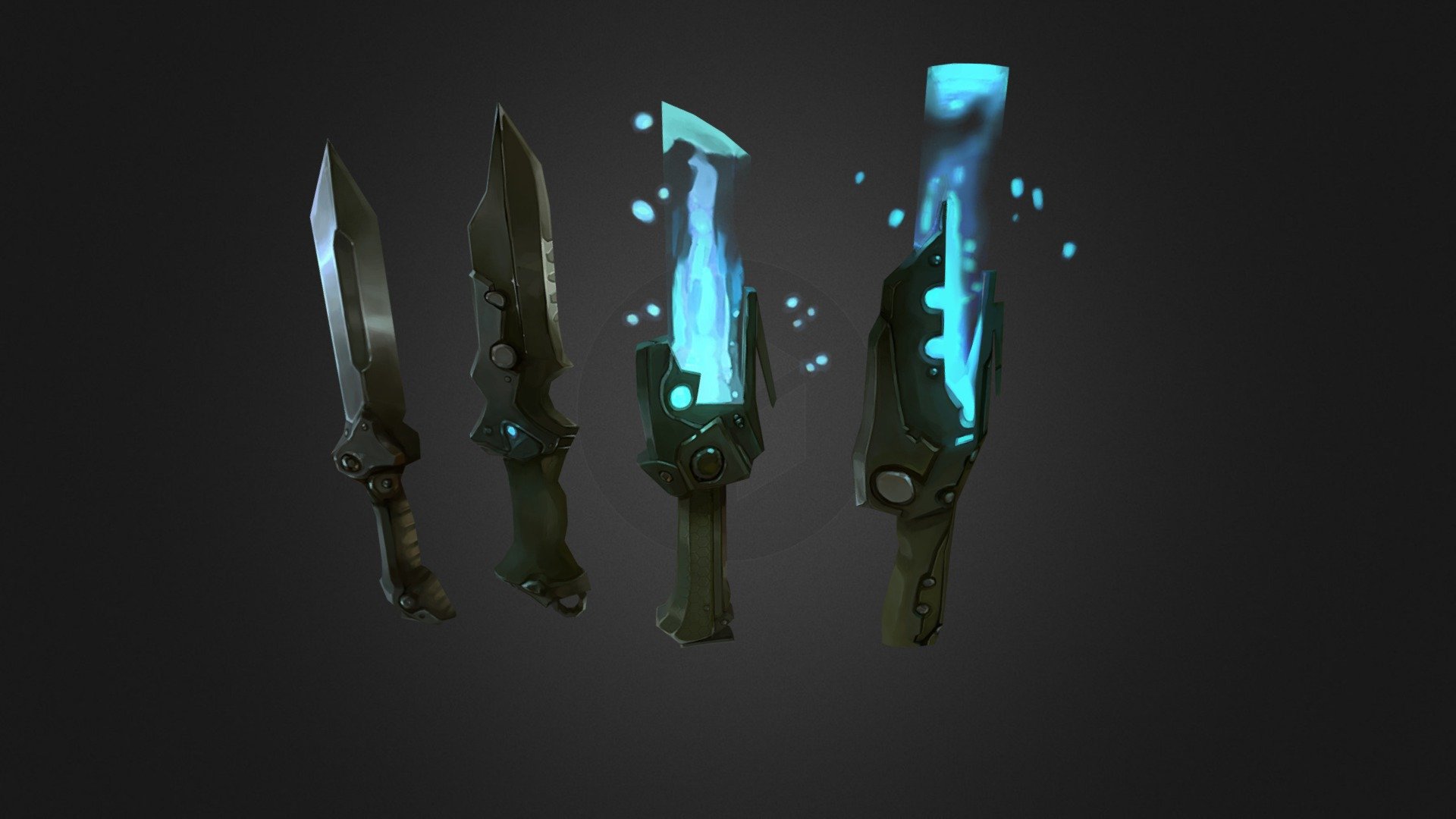 Knives (Polycount - 3D model by Jeff Parrott (@artofjeffp) [ca85c2e ...