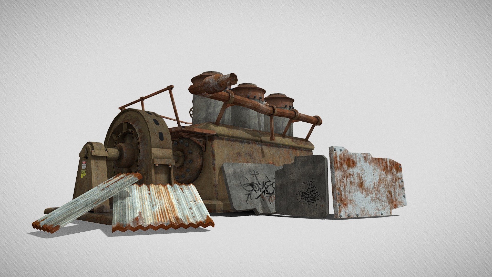 DAE 5 Finished props - Rustborn - 3D model by Toon_Van_Huynegem ...
