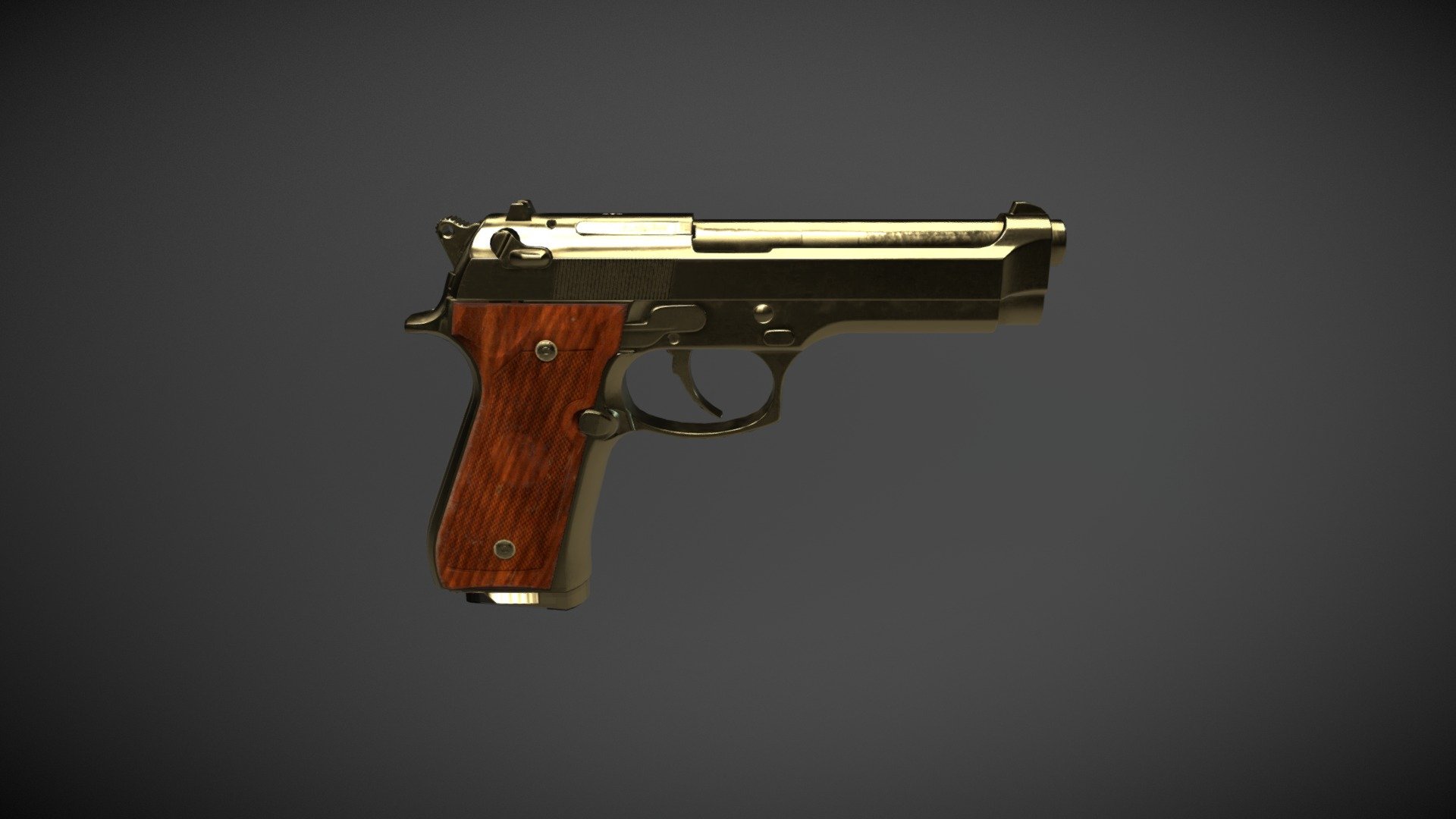 GOLD PLATE - P9 - 3D model by PUBGShowcase [ca8aadb] - Sketchfab