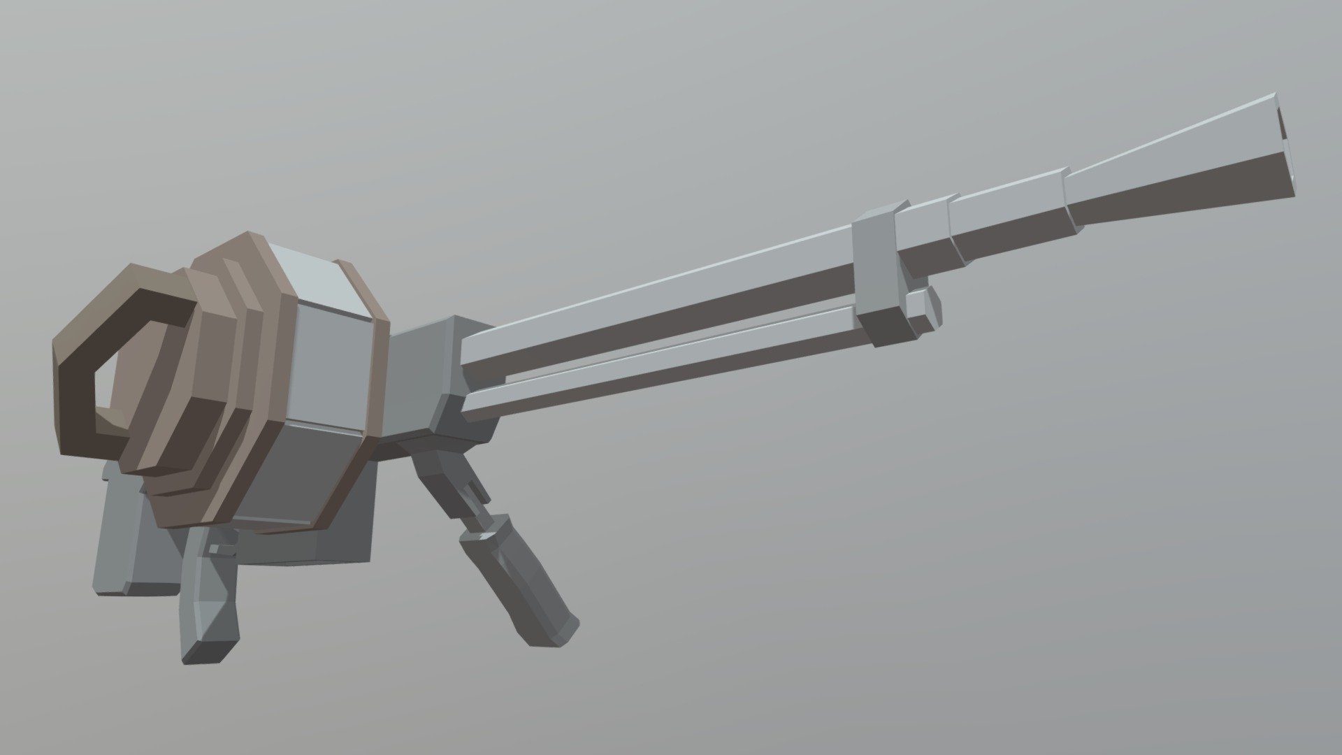 Low-Poly MAC-1931 Reibel Machine Gun - 3D model by ToongStar [ca8c206 ...