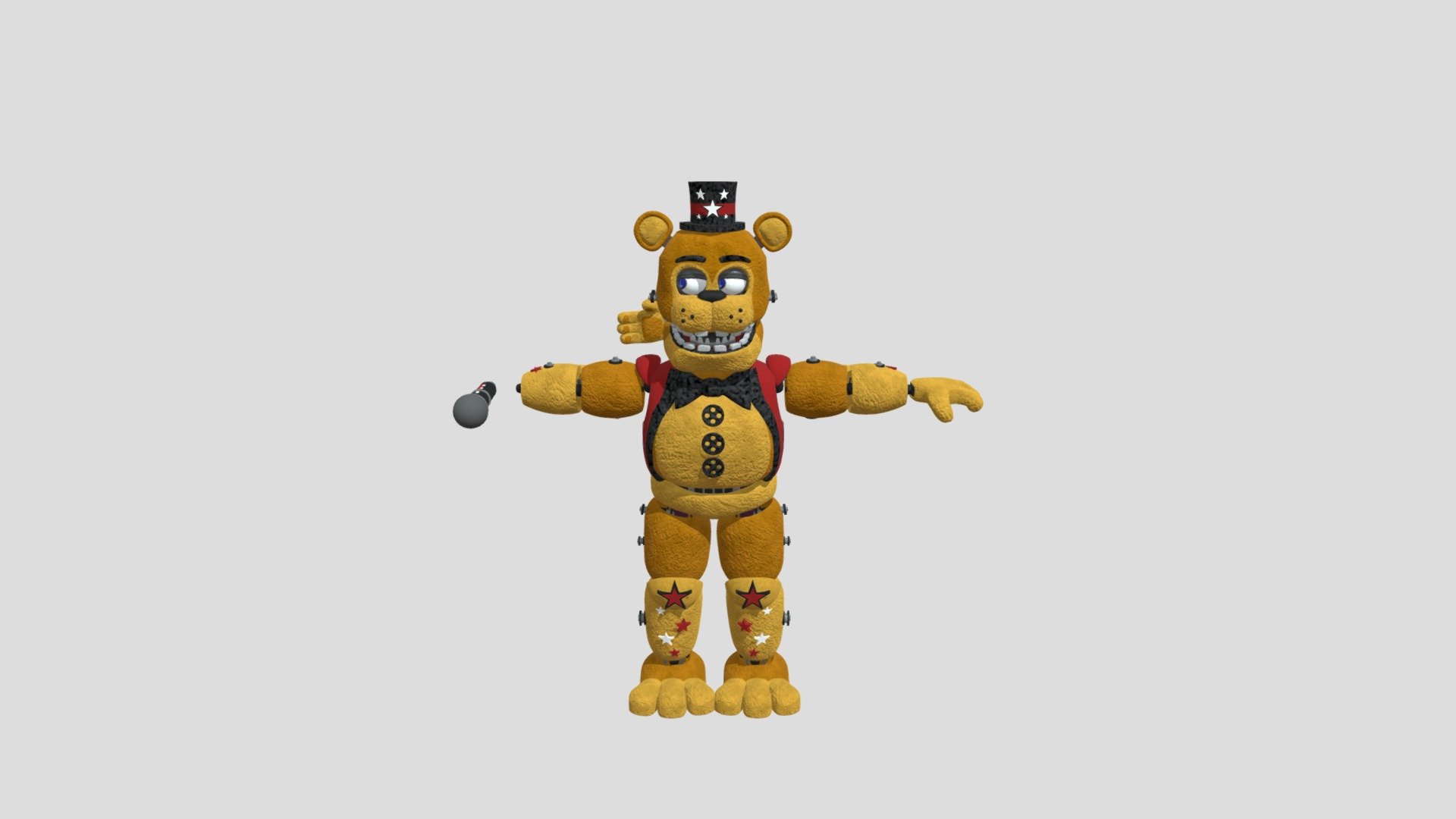star Unwithered freddy itzbunny - Download Free 3D model by Bunks Stark ...