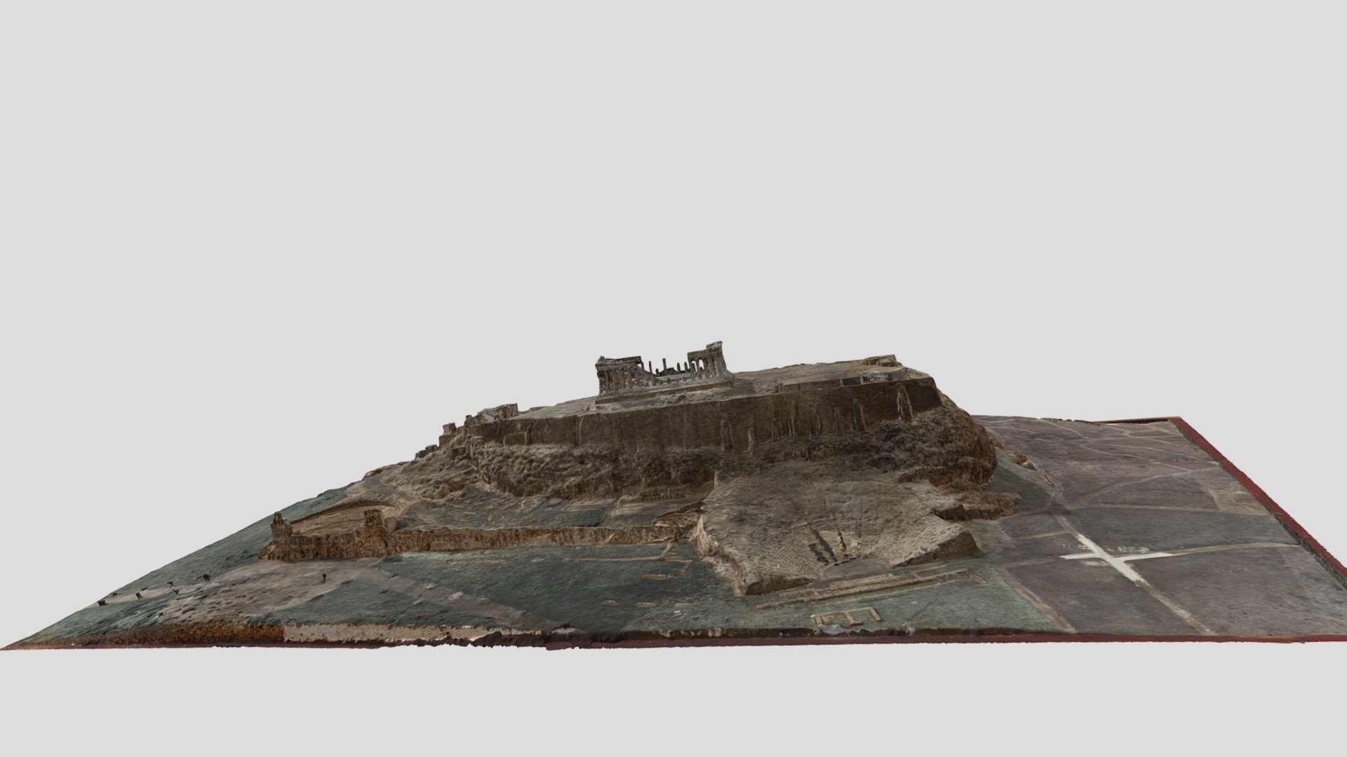 Model of the Acropolis and surrounds at Athens - 3D model by Chau Chak ...