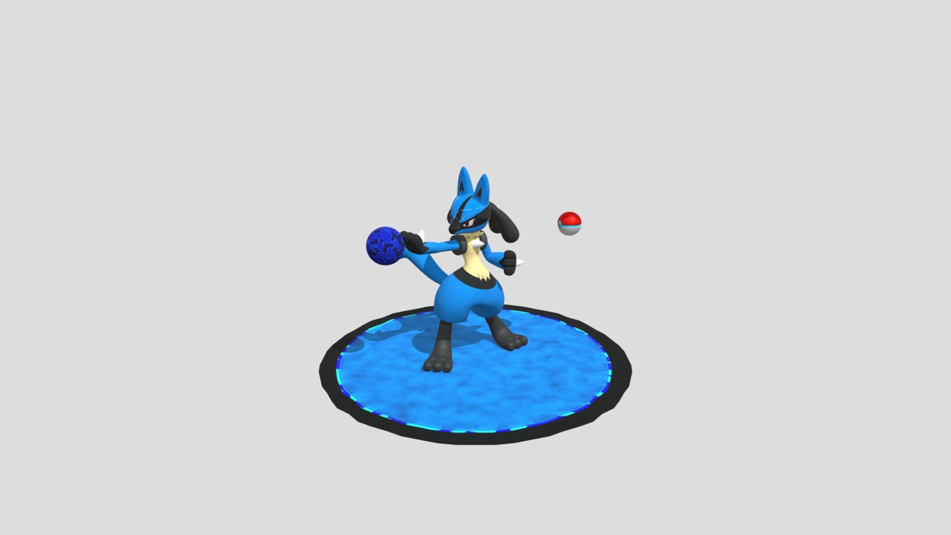lucario - Download Free 3D model by christopher.kuss [ca9ab09] - Sketchfab