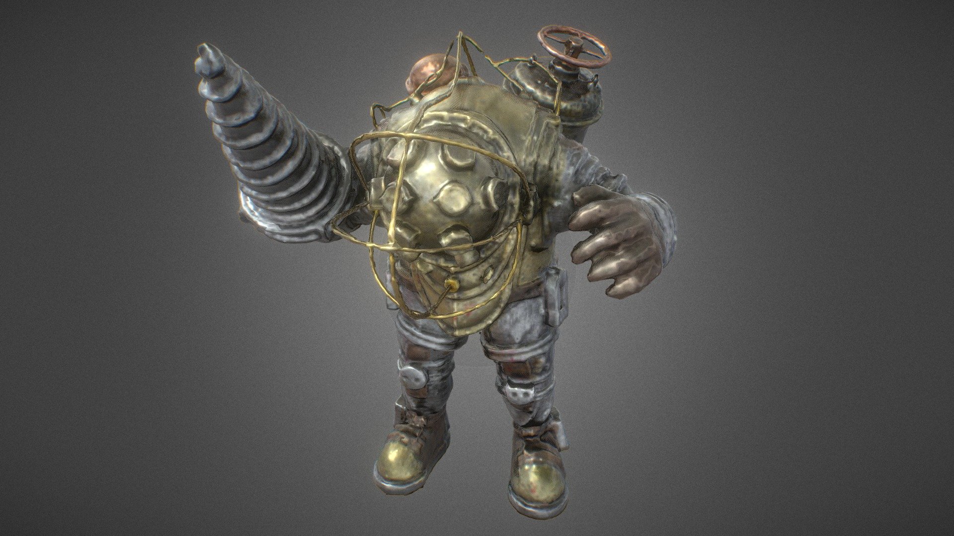 Big Daddy Statue - 3D model by Jan Korenko (@jankorenko) [ca9b4ec ...