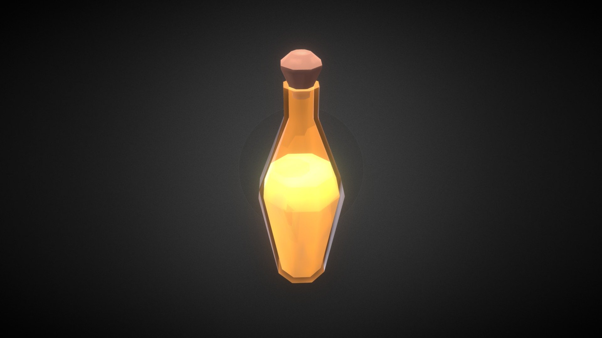 Glass Gold "Stamina" potion - 3D model by LURA (@lura_art) [ca9d53f ...