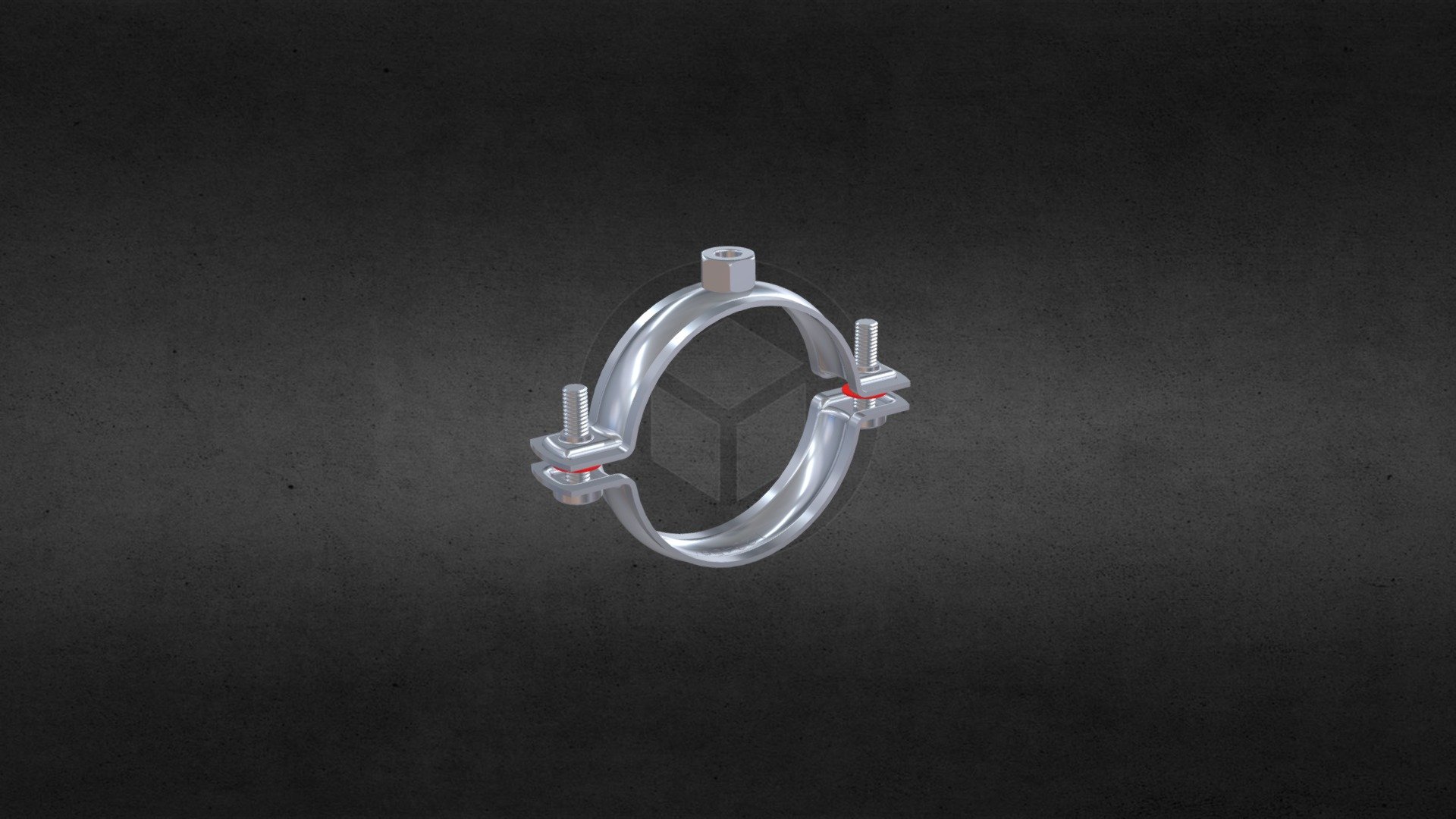DG5 Pipe Clamp Without Rubber Nut - 3D model by DG5 Pipe Clamp without ...