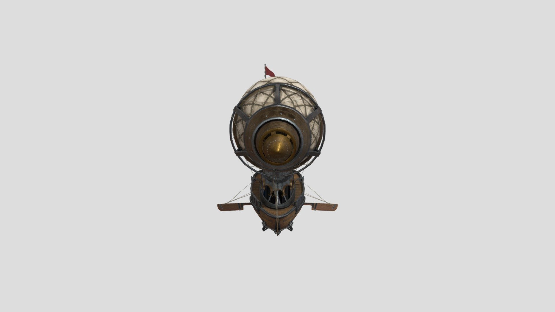 Steampunk Dirigible - 3D model by aftiyunyun [ca9e438] - Sketchfab