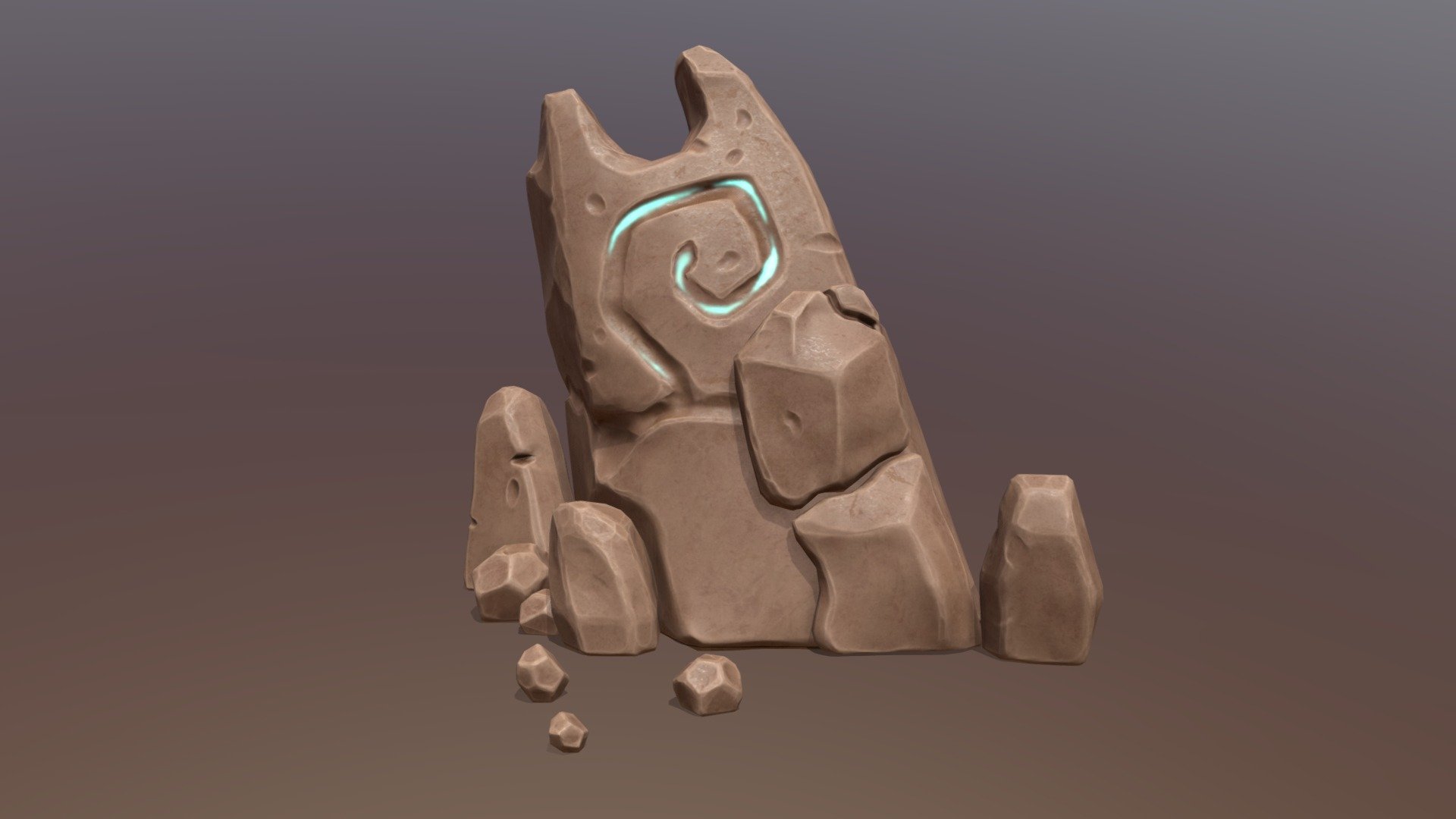 Runestone Textured - 3D model by Brody Reglein (@BrodyReglein) [ca9e698 ...