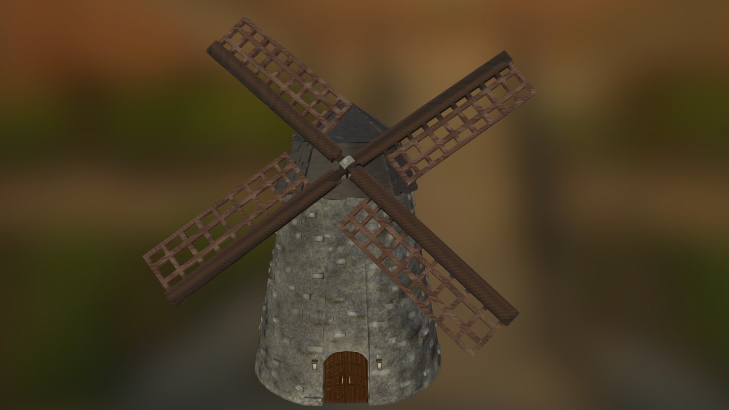 Windmill Prop Project 2 - 3D model by cryoxene [caa017a] - Sketchfab