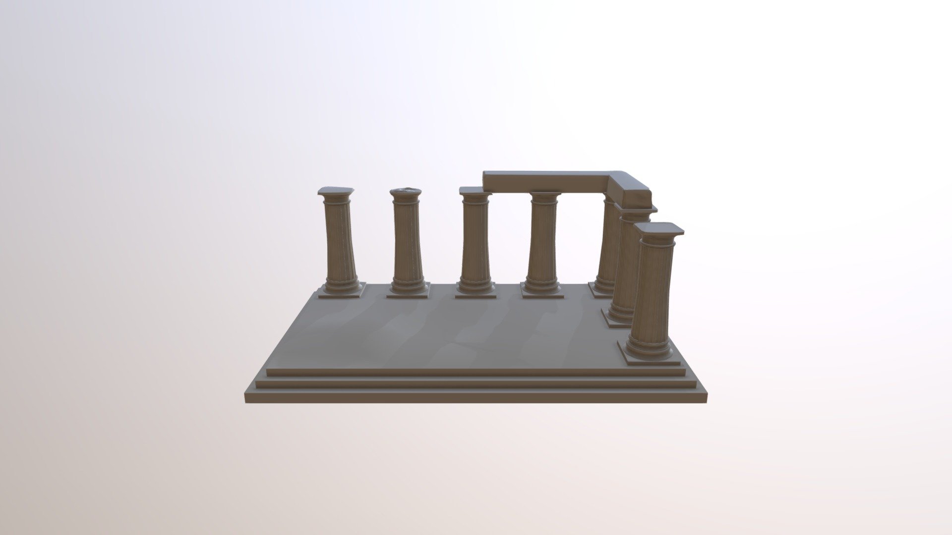 Greek Ruins - 3D model by jaredsquires [caa4533] - Sketchfab