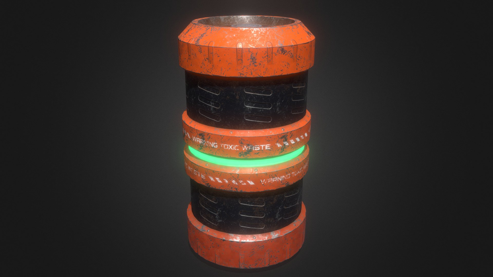 ToxicWaste Barrel - 3D model by nkhdesign [caa4792] - Sketchfab