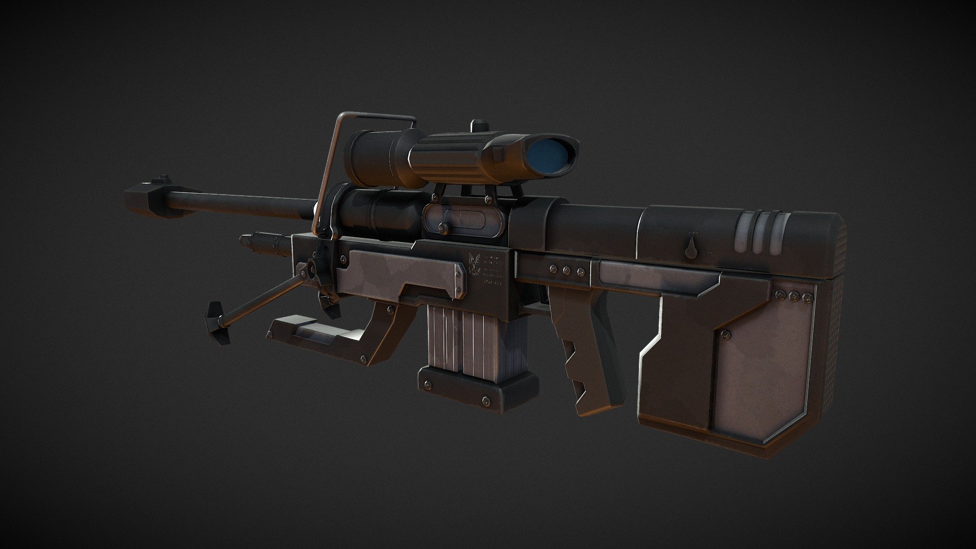 Sniper Rifle - 3D model by Nicholas Rekow (@Nrekow) [caa7194] - Sketchfab