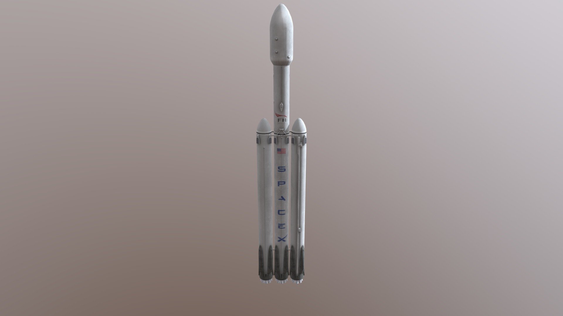 Falcon Heavy - 3D model by louisgrange9 [caa7931] - Sketchfab
