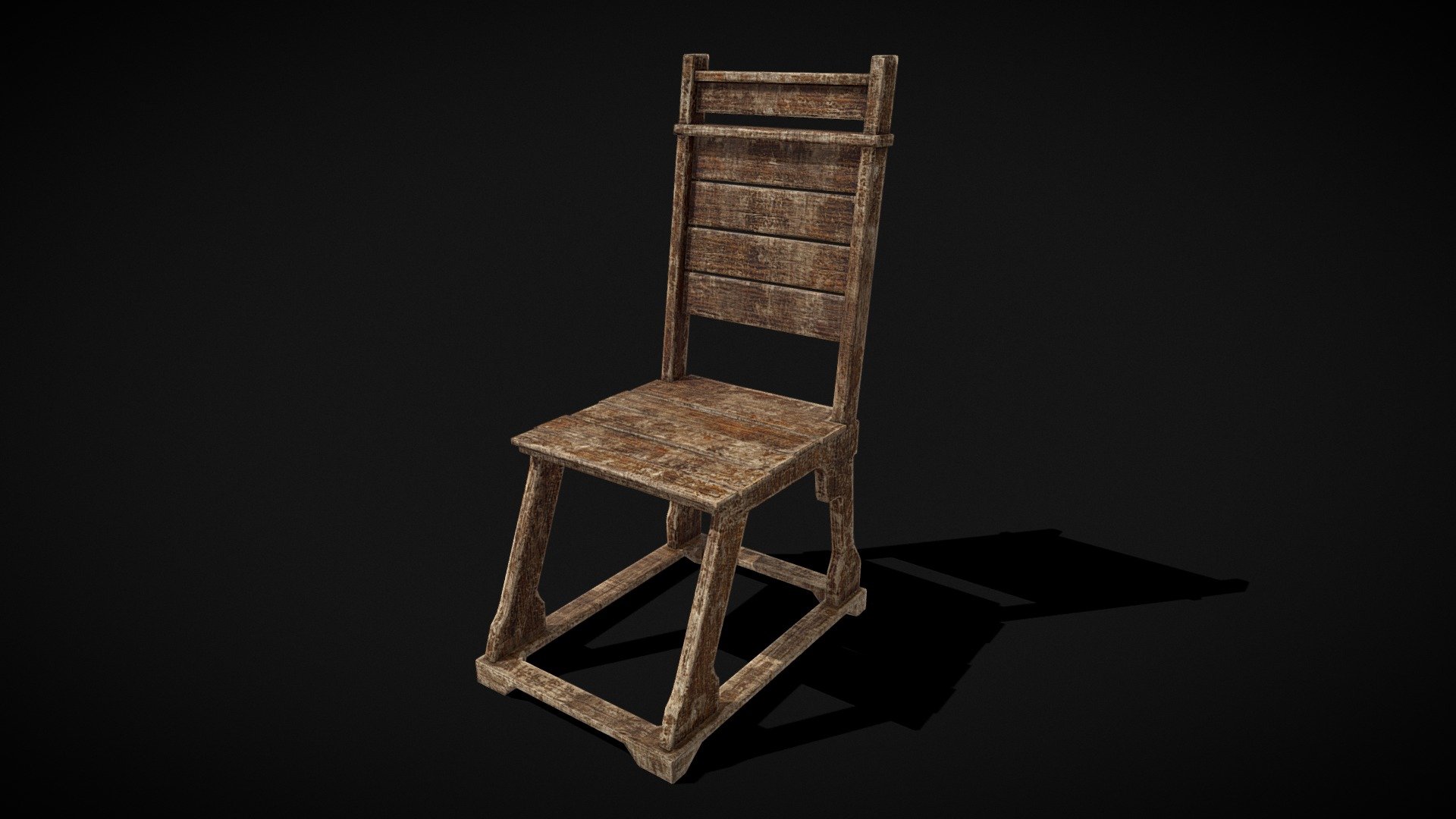Sturdy Rustic Chair - Buy Royalty Free 3D model by GetDeadEntertainment ...