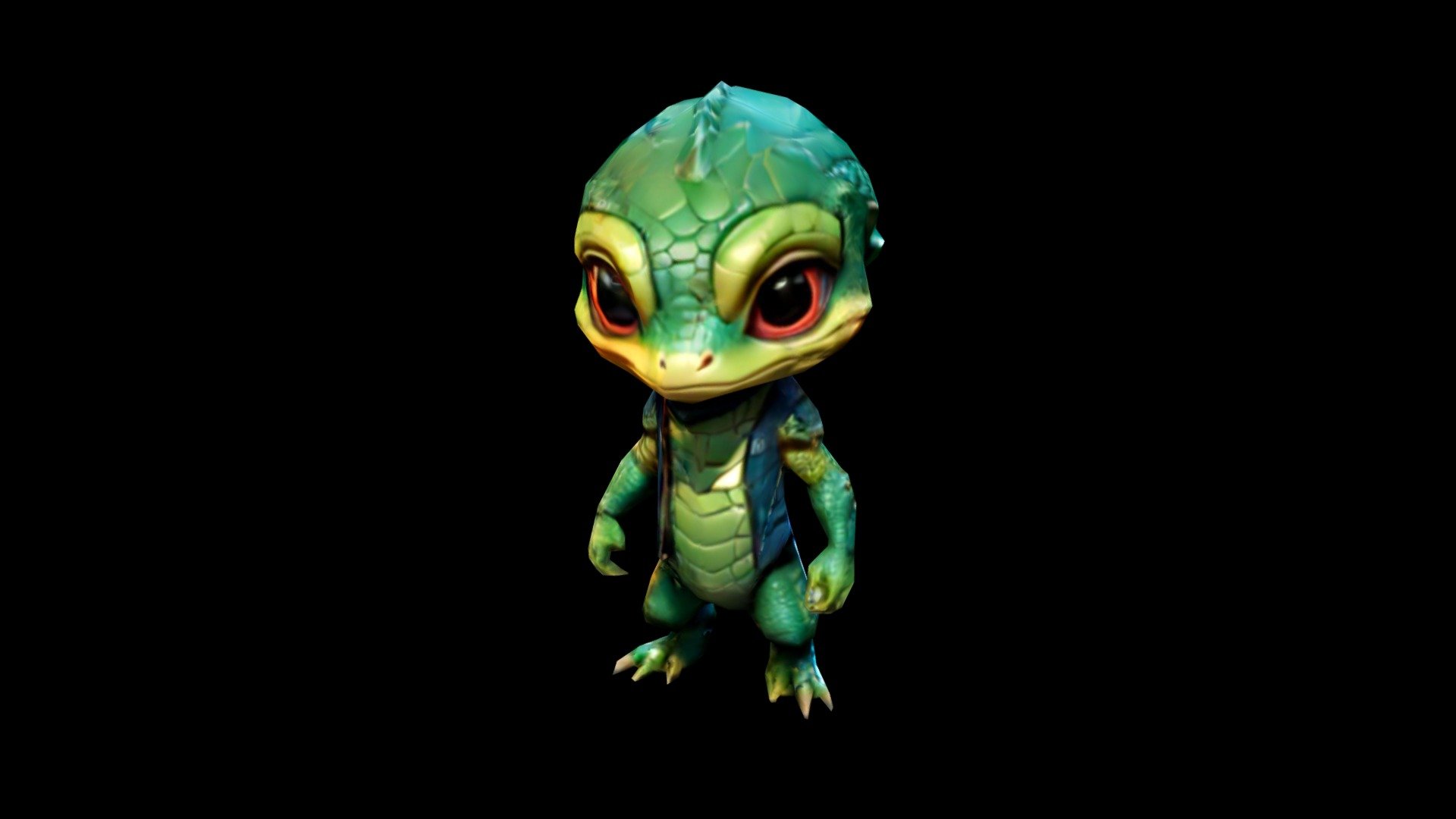 "Green Lizard with Big Eyes An Annotated Bibliog - Download Free 3D ...