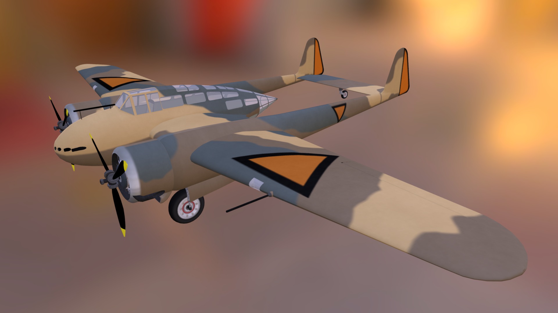Fokker G1 - Download Free 3D model by helijah [caaab12] - Sketchfab