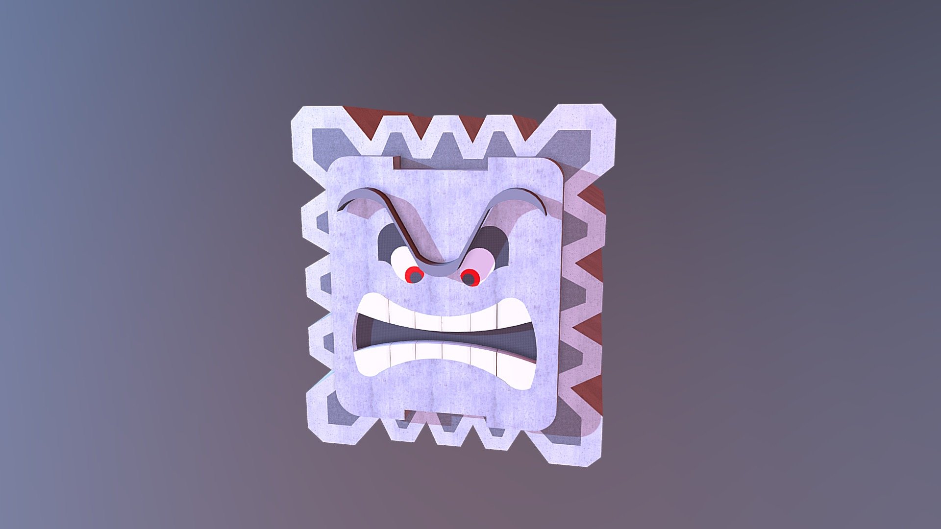 Thwomp - 3D model by TysonGersh [caac6db] - Sketchfab